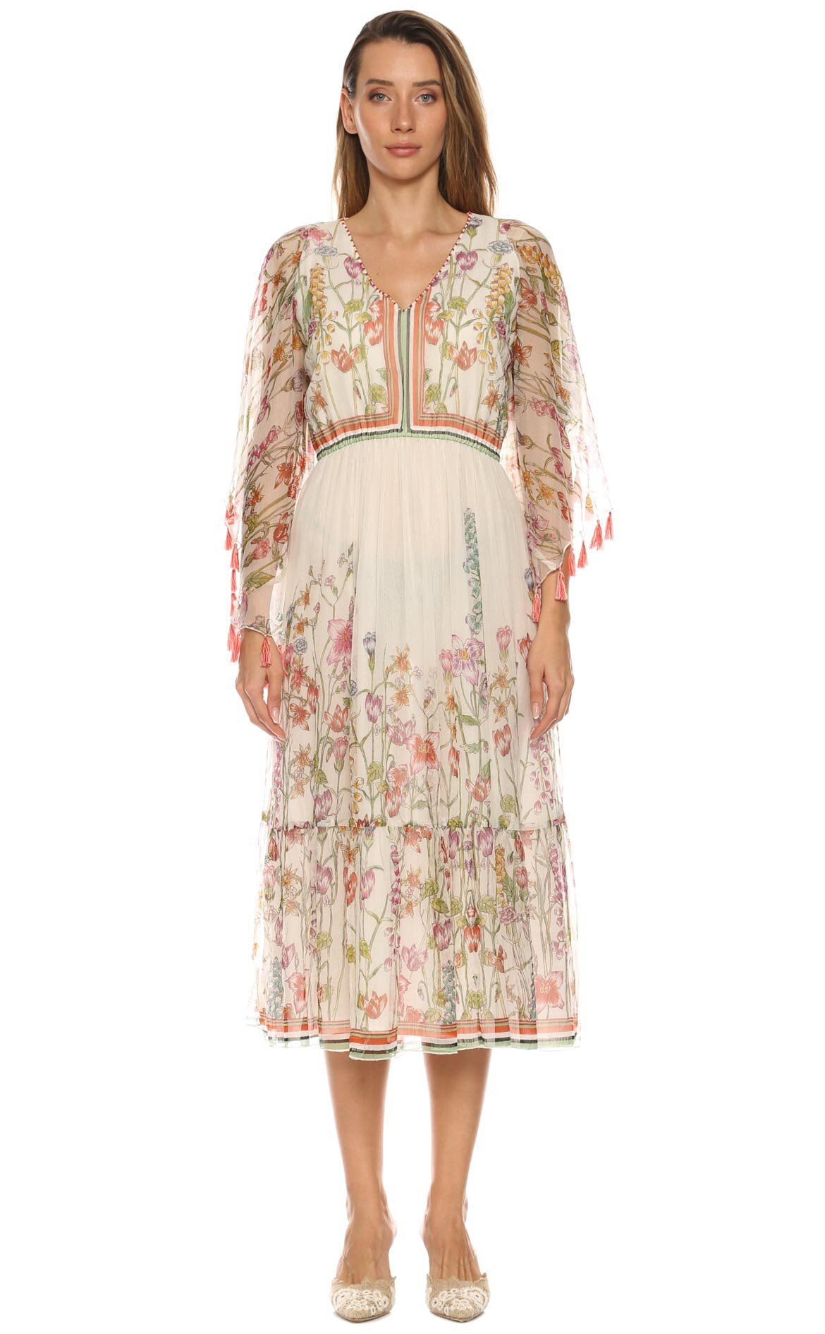 Derhy Rene-Derhy Rene Ekru Elbise