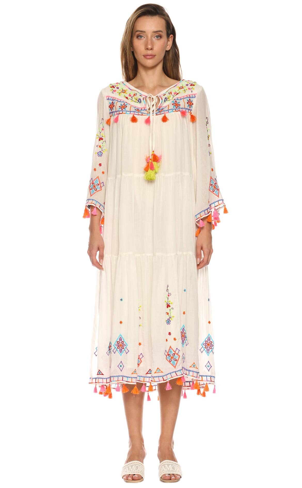 Derhy Rene-Derhy Rene Ekru Elbise