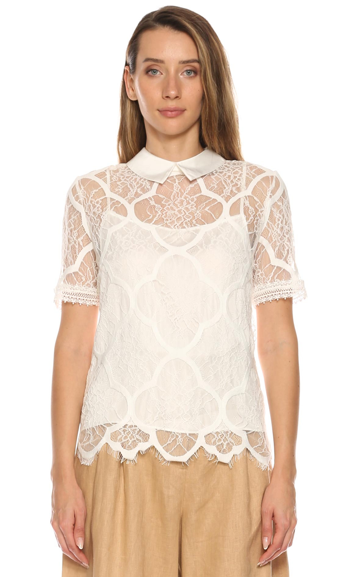 Derhy Rene-Derhy Rene Ekru Bluz