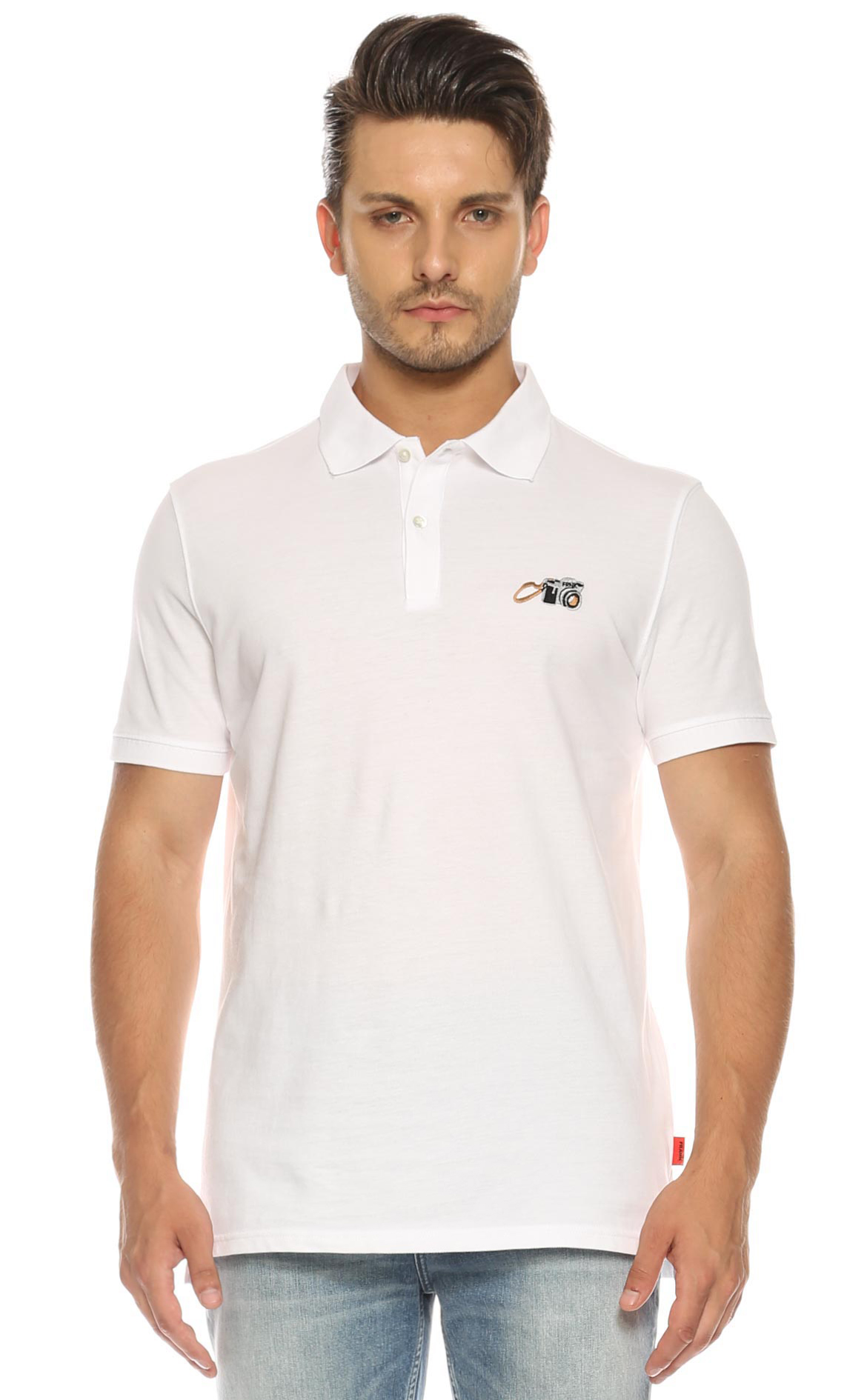 John Frank-John Frank Beyaz T-Shirt