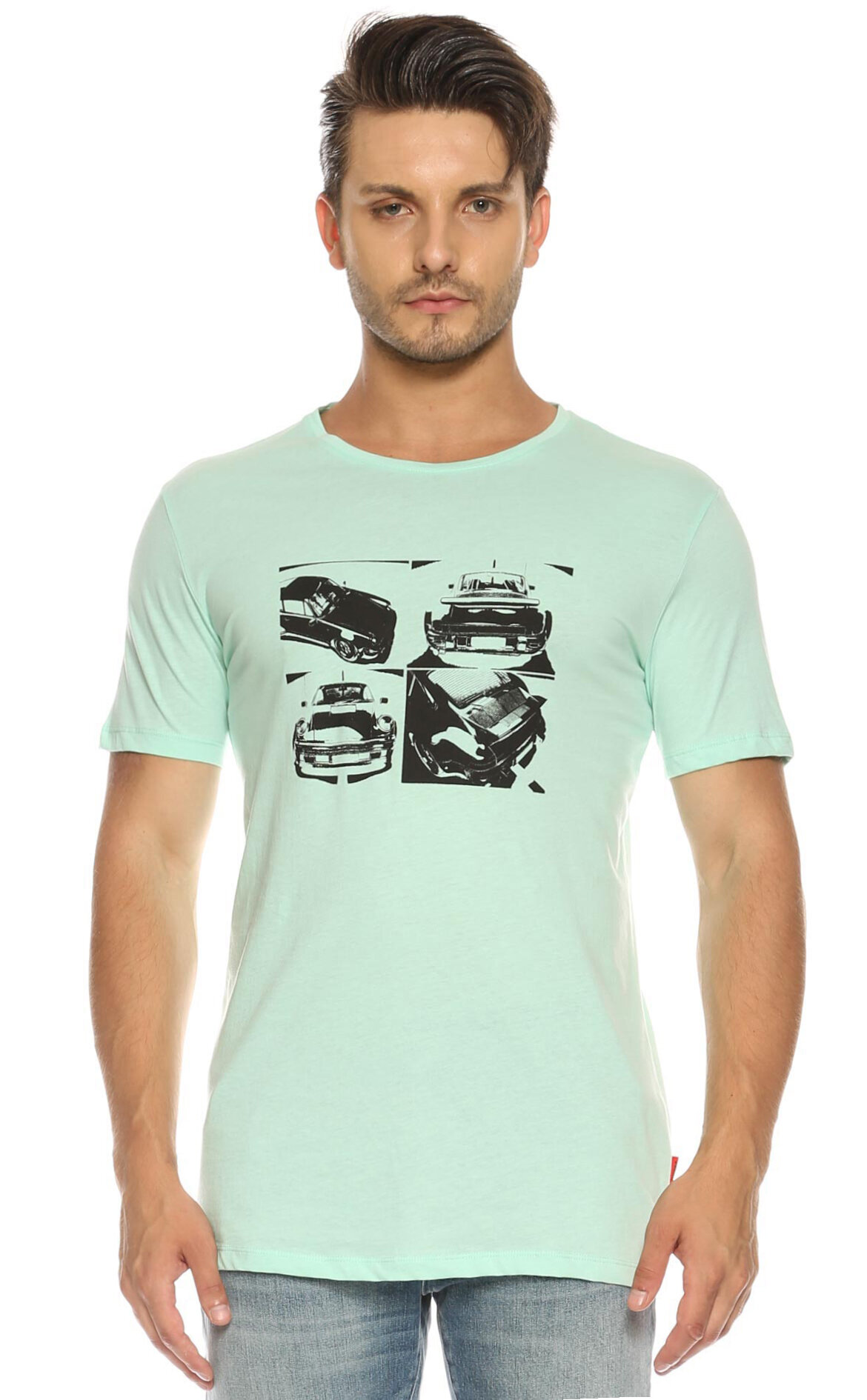 John Frank-John Frank Mint Yeşili T-Shirt