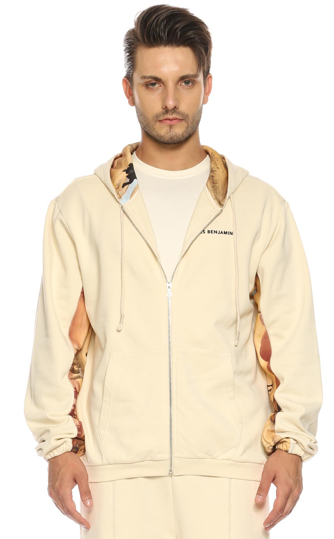 Les Benjamins-Les Benjamins Bej Sweatshirt