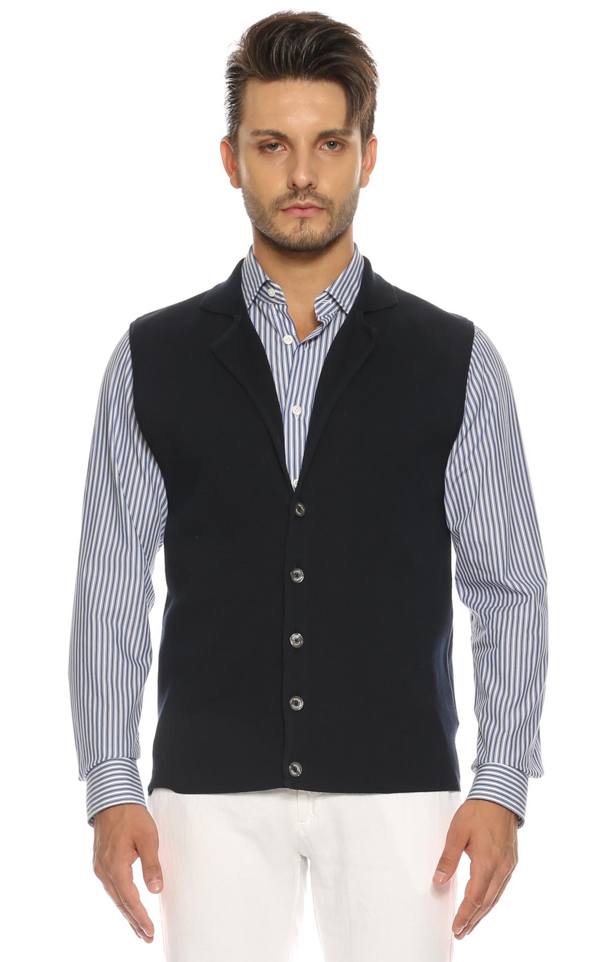 Eleventy-Eleventy Lacivert Yelek Eleventy-Eleventy Lacivert Yelek