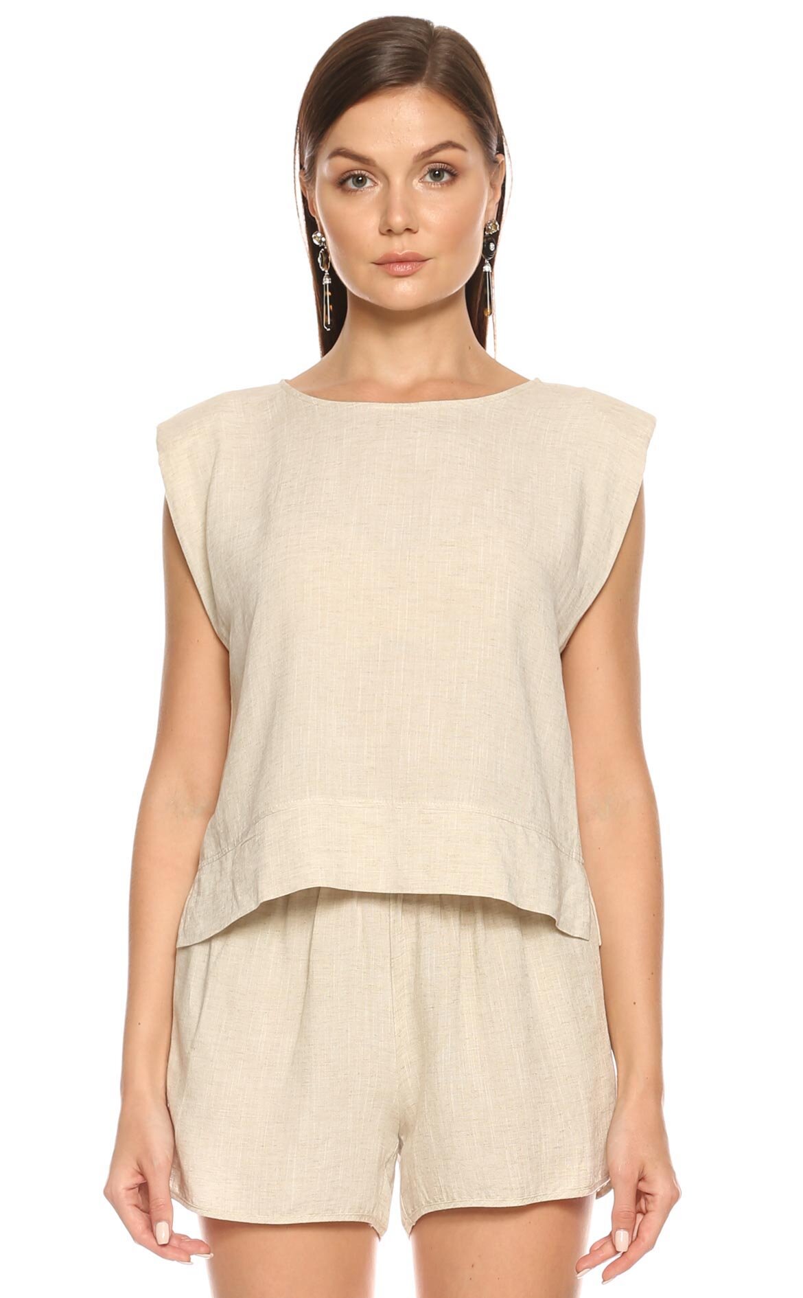 Rivus-Rivus Ekru T-Shirt