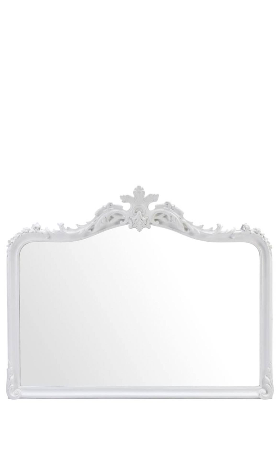 Laura Ashley-Laura Ashley Patricia White Overmantel Mirror Laura Ashley-Laura Ashley Patricia White Overmantel Mirror