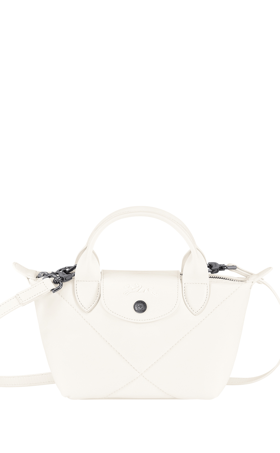 Longchamp-Le Pliage Cuir El Çantası XS Longchamp-Le Pliage Cuir El Çantası XS