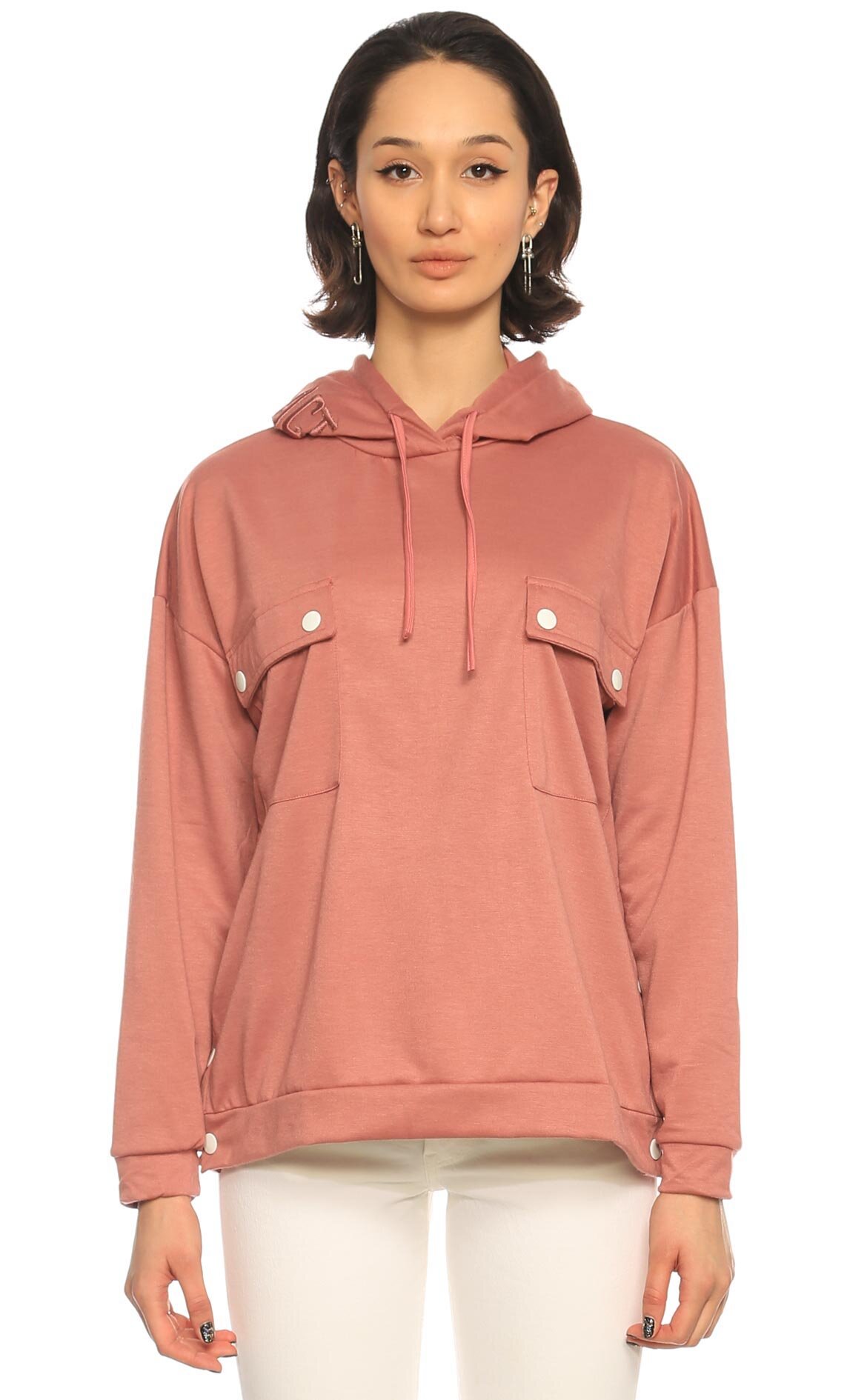 Ryder Act-Ryder Act Şeftali Rengi Sweatshirt Ryder Act-Ryder Act Şeftali Rengi Sweatshirt