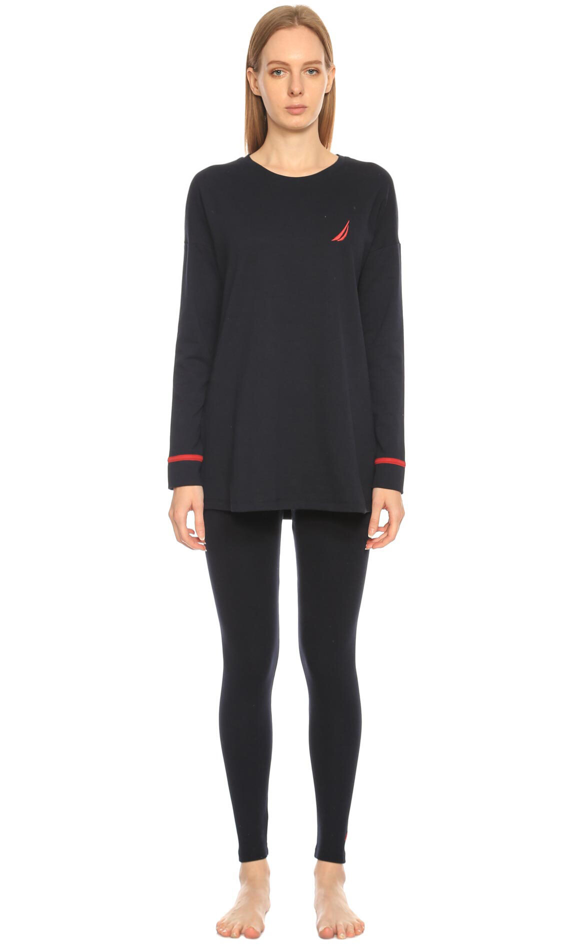 G-Lingeri-G-Lingerie Lacivert Pijama Takımı