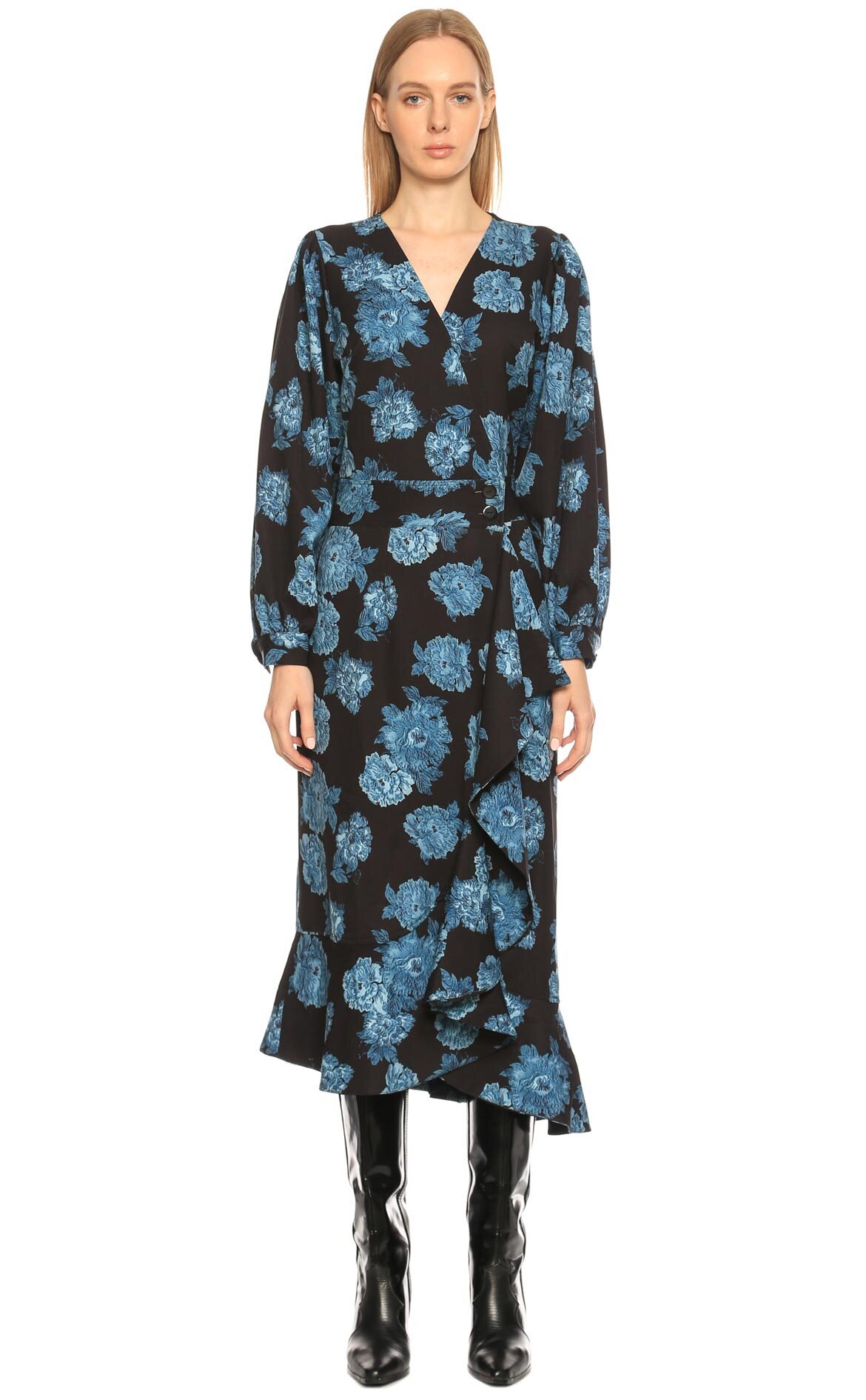 Çiğdem Akın-Çiğdem Akın Çok Renkli Elbise