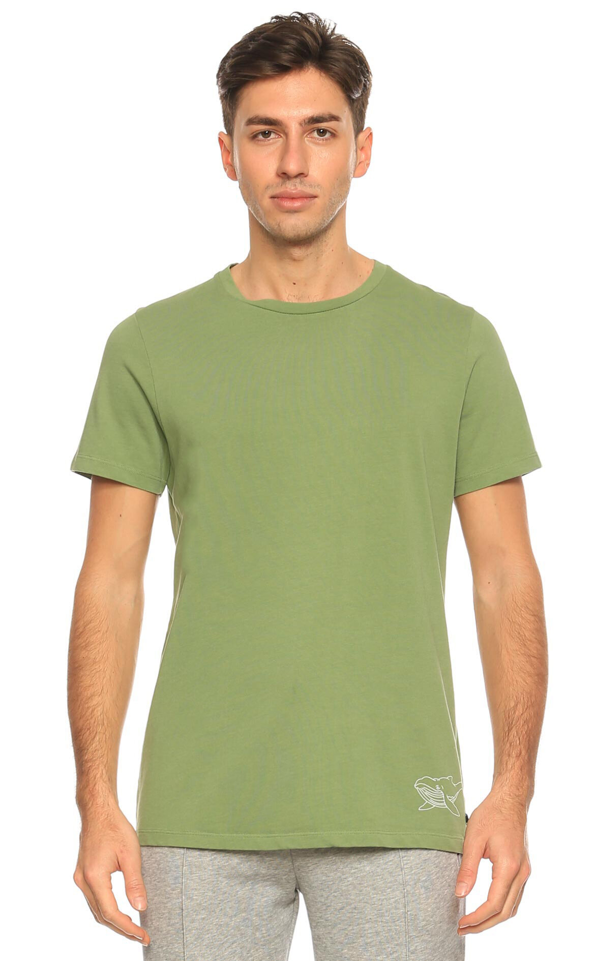 Barta Jeans-Barta Jeans Yeşil T-Shirt