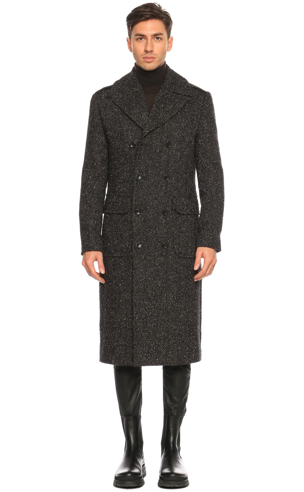 Emre Erdemoğlu-Emre Erdemoğlu Kahverengi Kaban