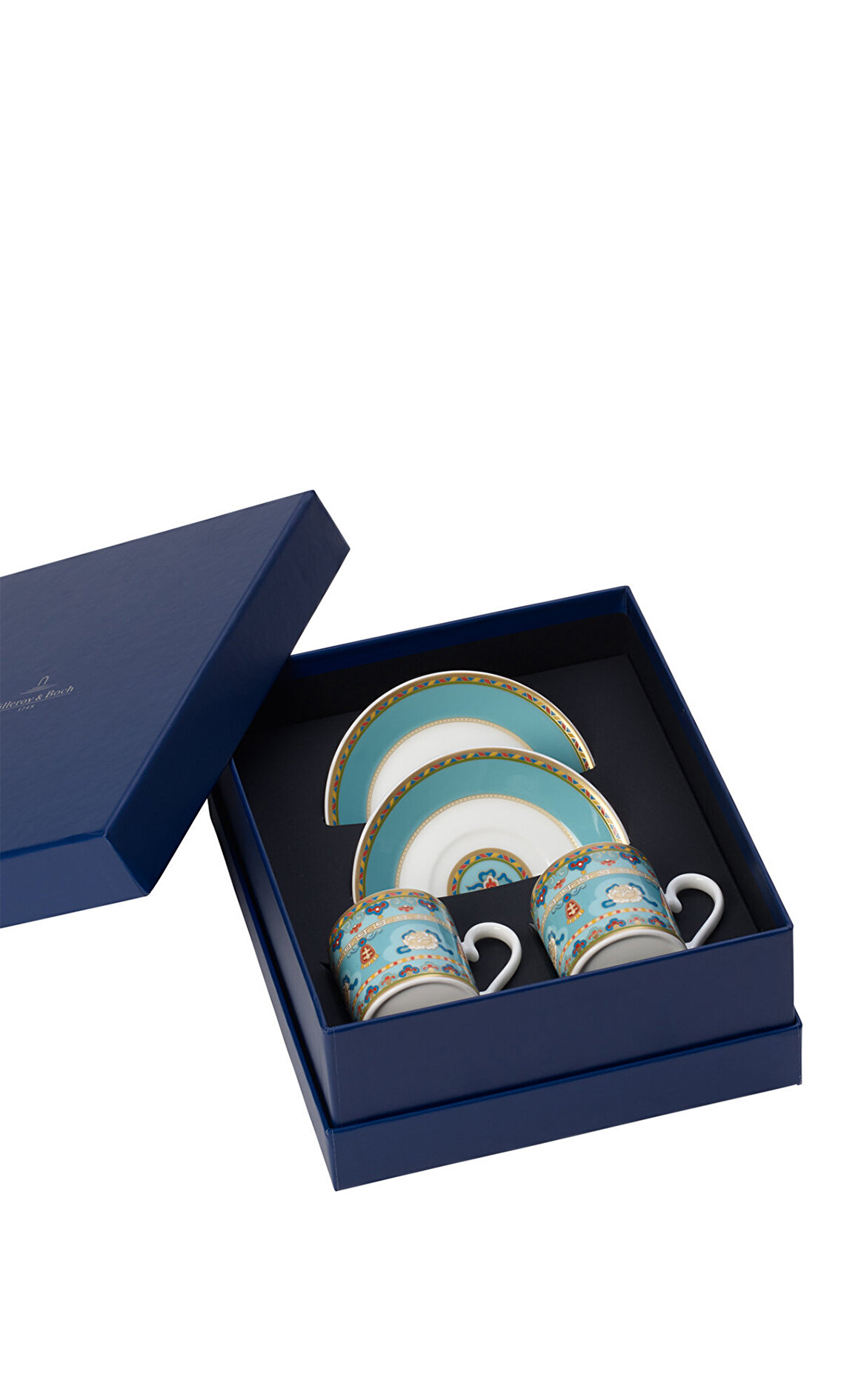 Villeroy & Boch- Samarkand Aqua Türk Kahvesi Fincan ve Tabağı Villeroy & Boch- Samarkand Aqua Türk Kahvesi Fincan ve Tabağı