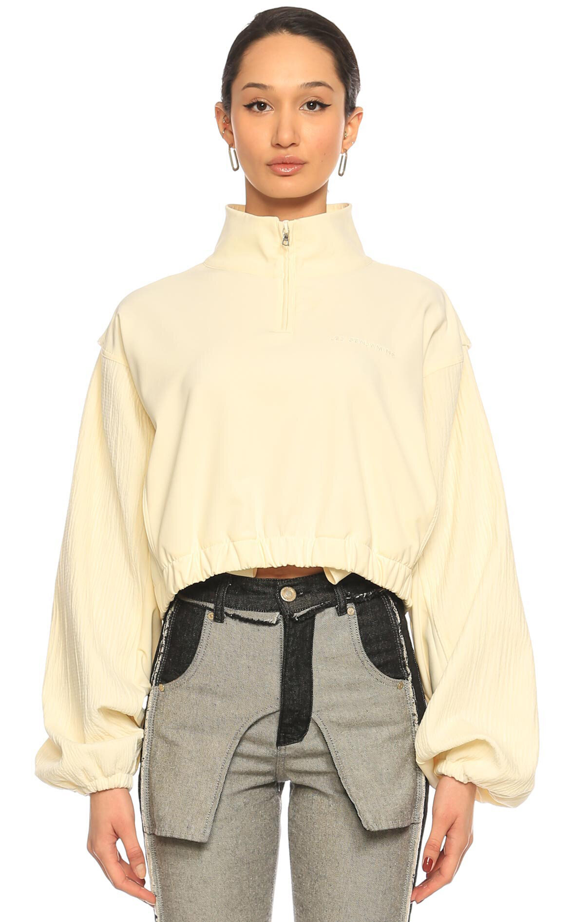 Les Benjamins-Les Benjamins Beyaz Sweatshirt Les Benjamins-Les Benjamins Beyaz Sweatshirt