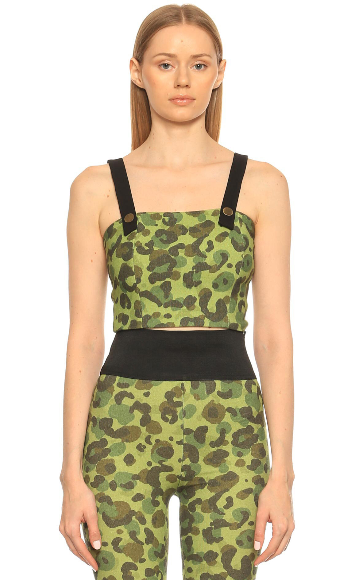 Atolye No6-Atolye No6 Yeşil Kısa Üst