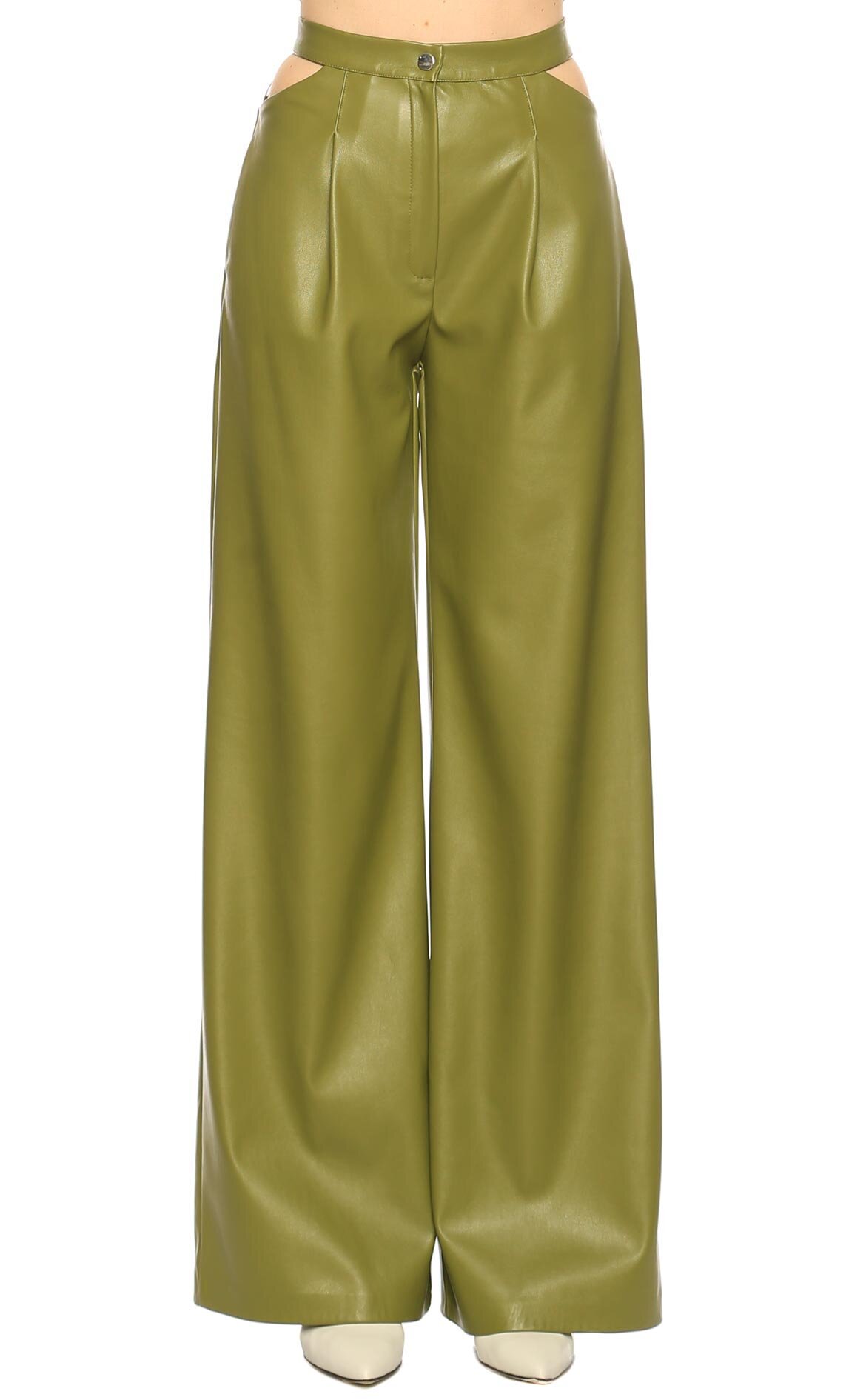 Atolye No6-Atolye No6 Yeşil Pantolon