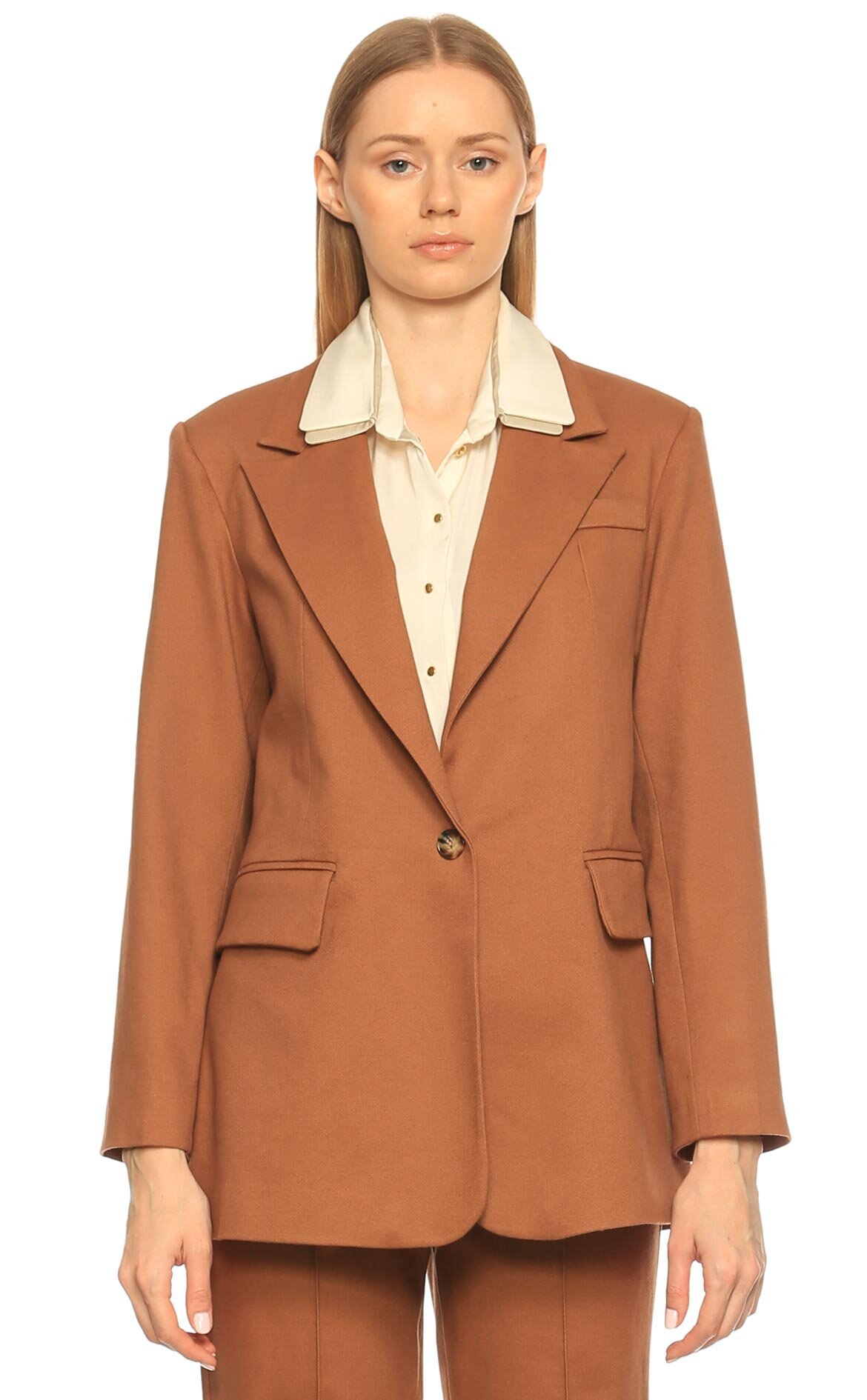 Atolye No6-Atolye No6 Camel Ceket