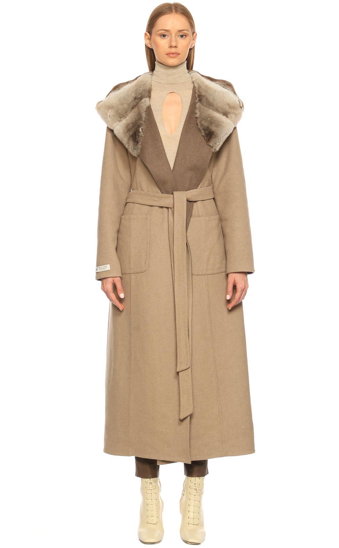 Silenzio-Silenzio Ekru Palto Silenzio-Silenzio Ekru Palto