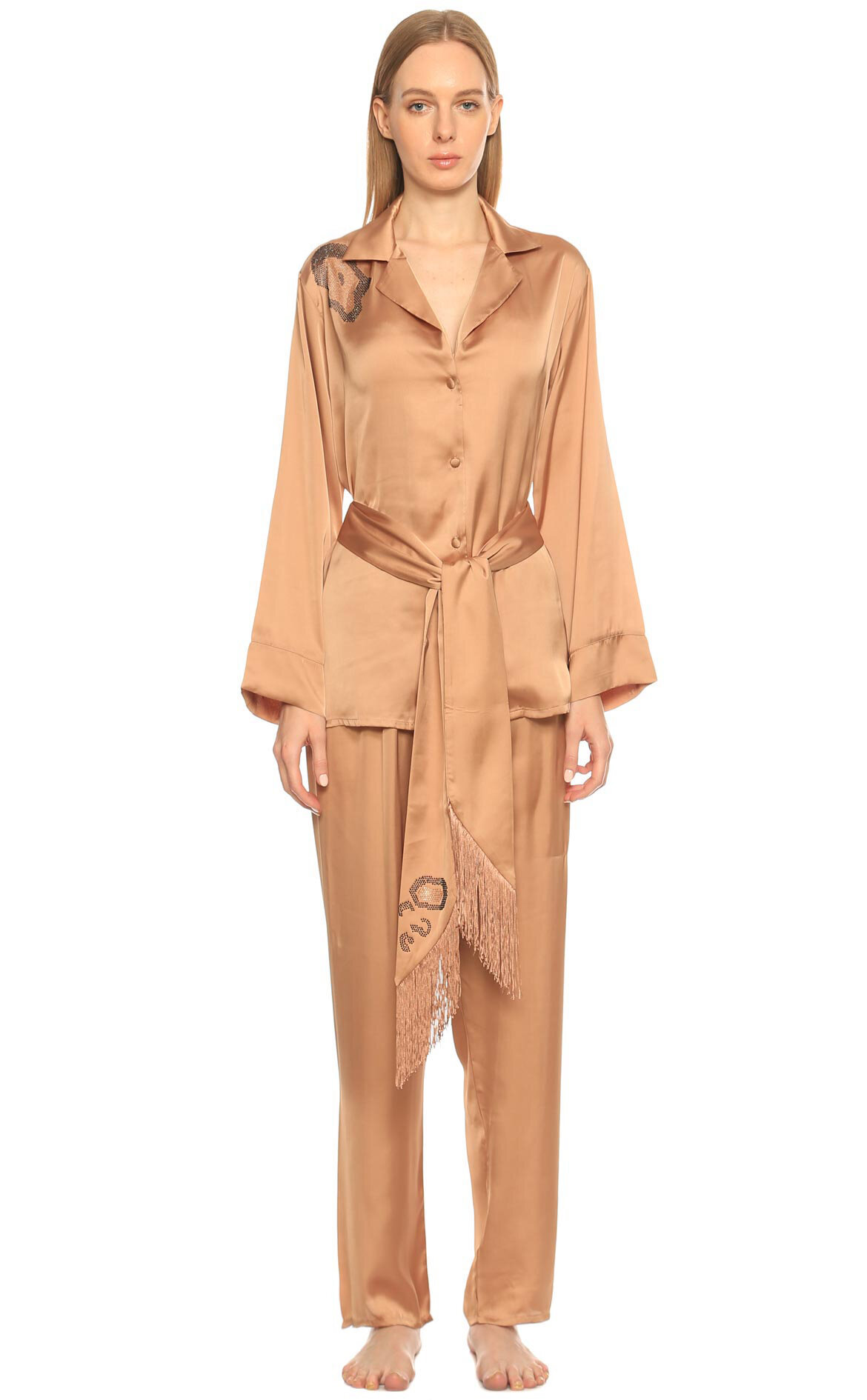 Xintima-Xintima Kahverengi Pijama Takımı Xintima-Xintima Kahverengi Pijama Takımı