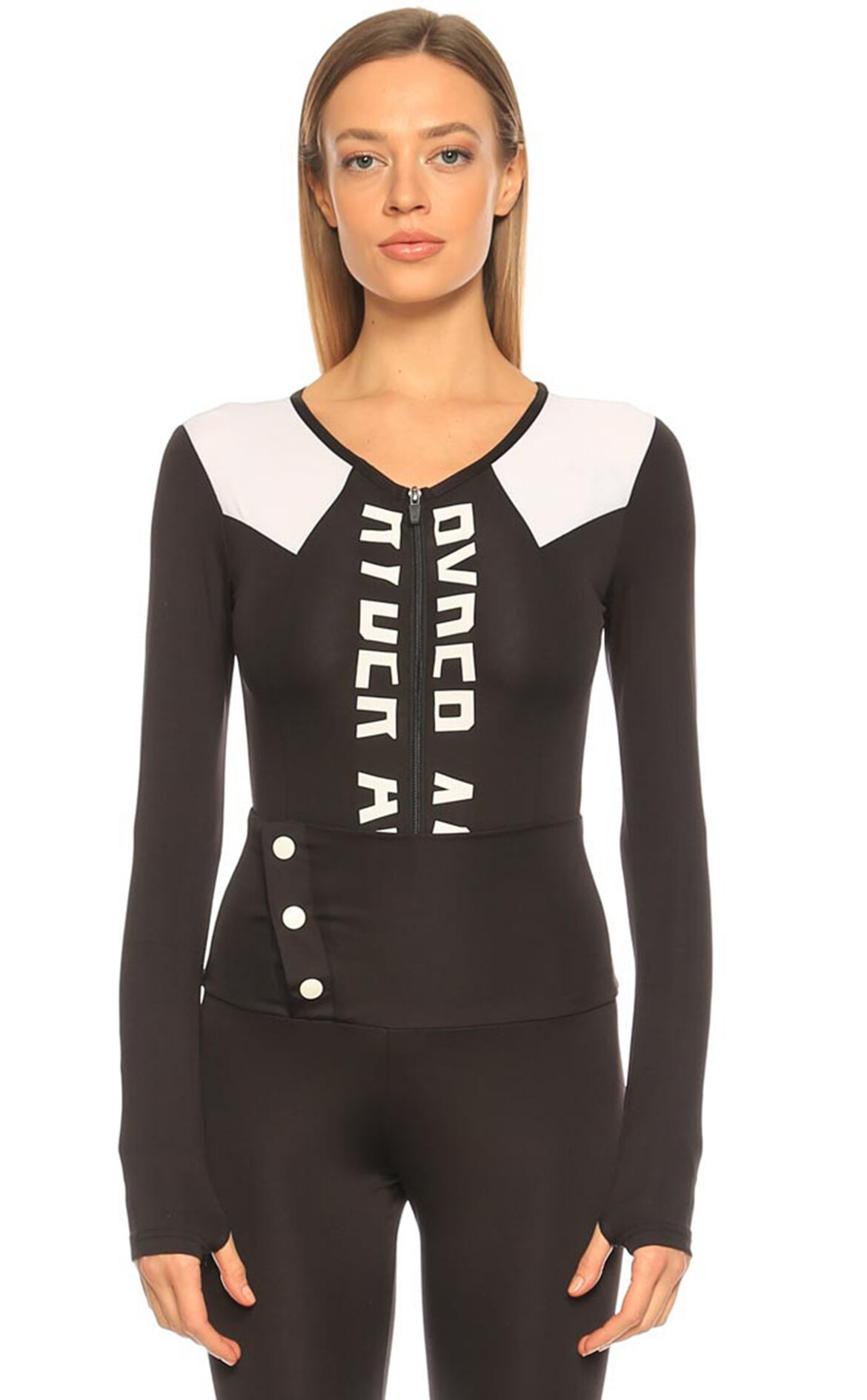 Ryder Act-Ryder Act Siyah/Beyaz BodySuits