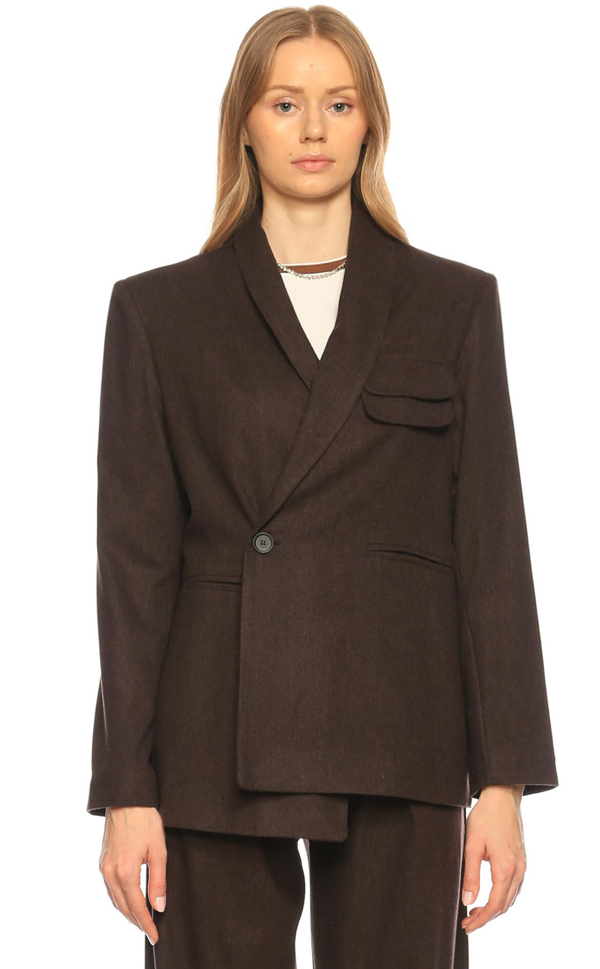 Atolye No6-Atolye No6 Kahverengi Ceket