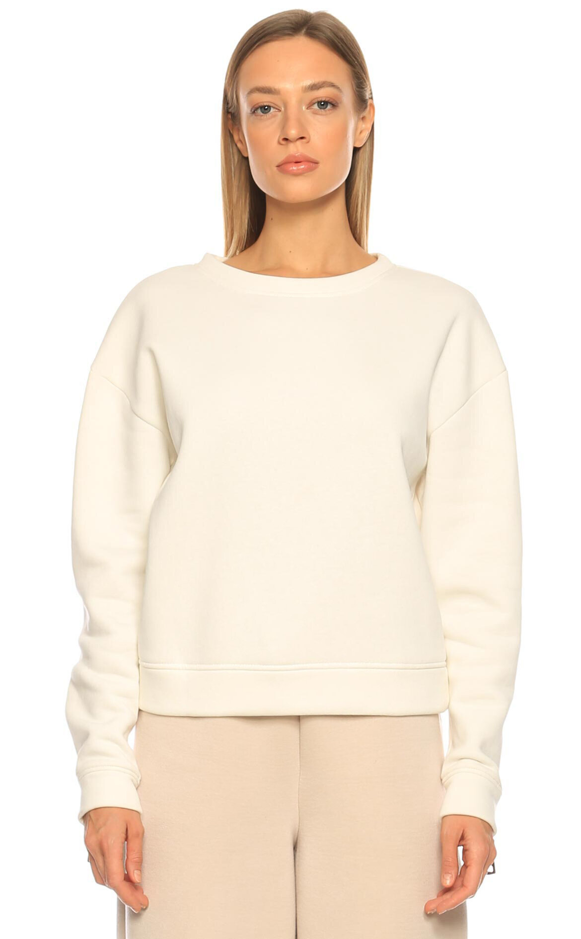 Rivus-Rivus Beyaz Sweatshirt