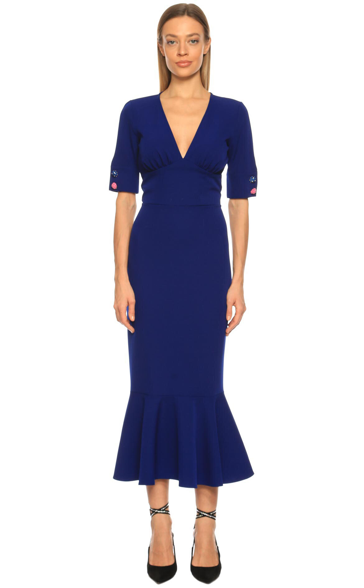 Buen Fashion-Buen Fashion Mavi Elbise