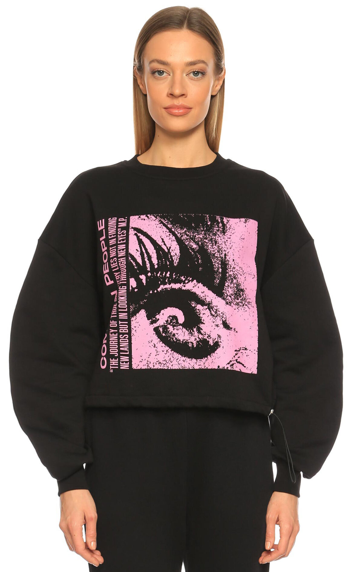 Common People-Common People Siyah Sweatshirt