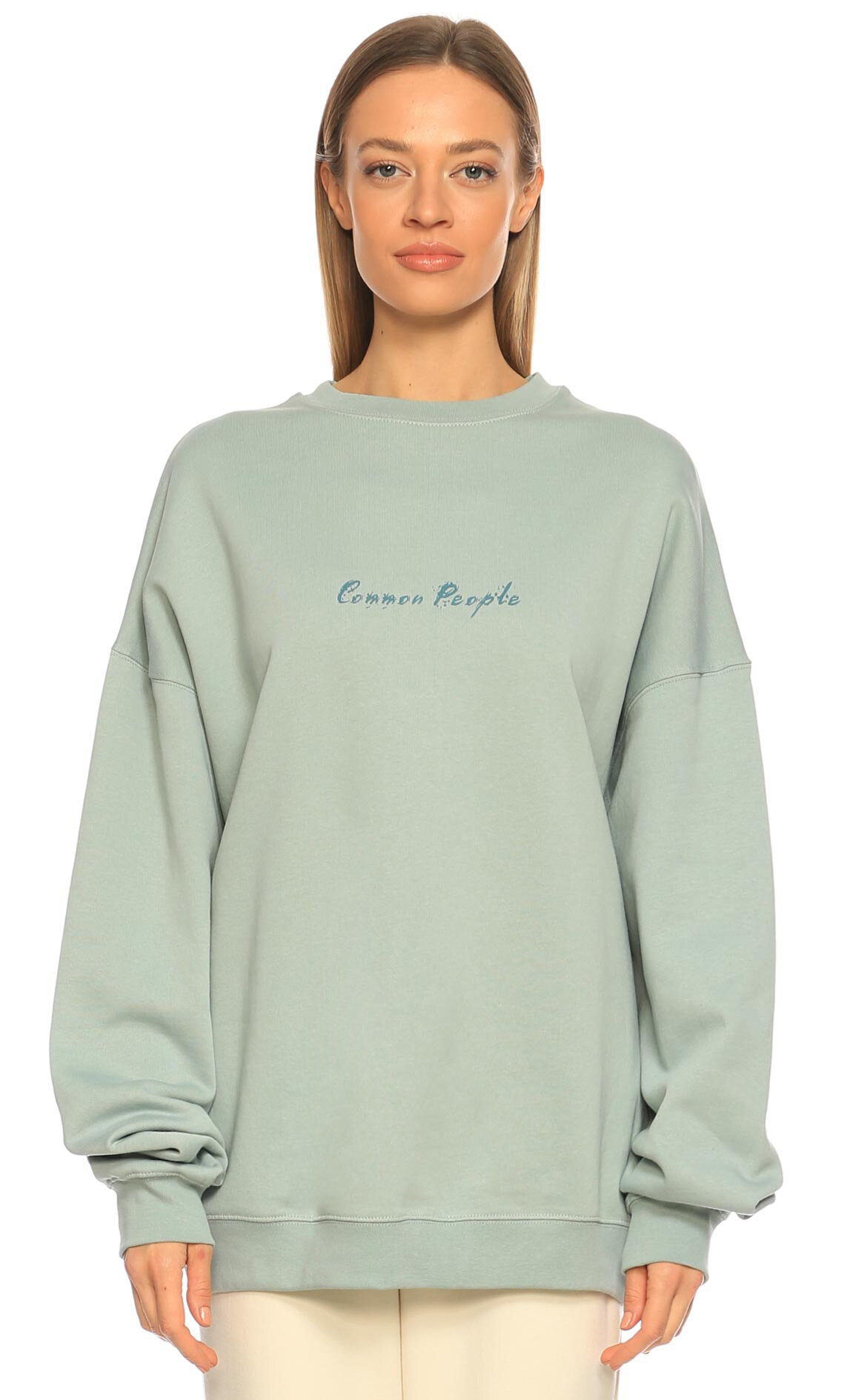 Common People-Common People Yeşil Sweatshirt