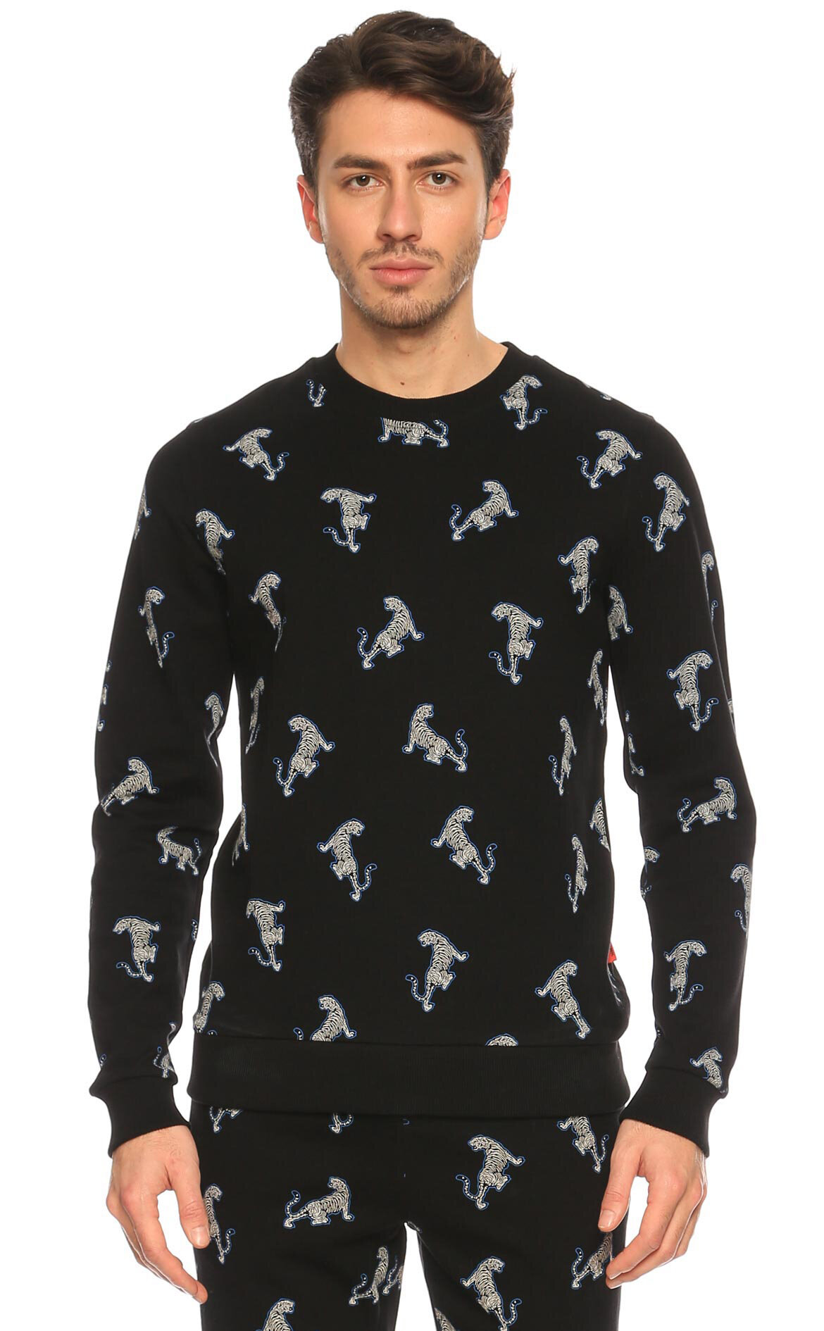 John Frank-John Frank Siyah Sweatshirt