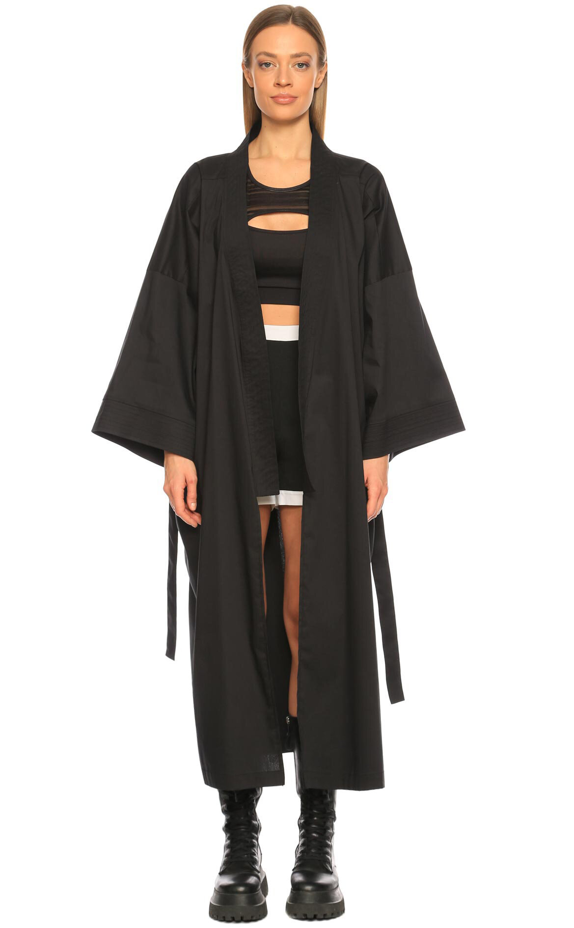 Y Plus-Y Plus Siyah Kimono