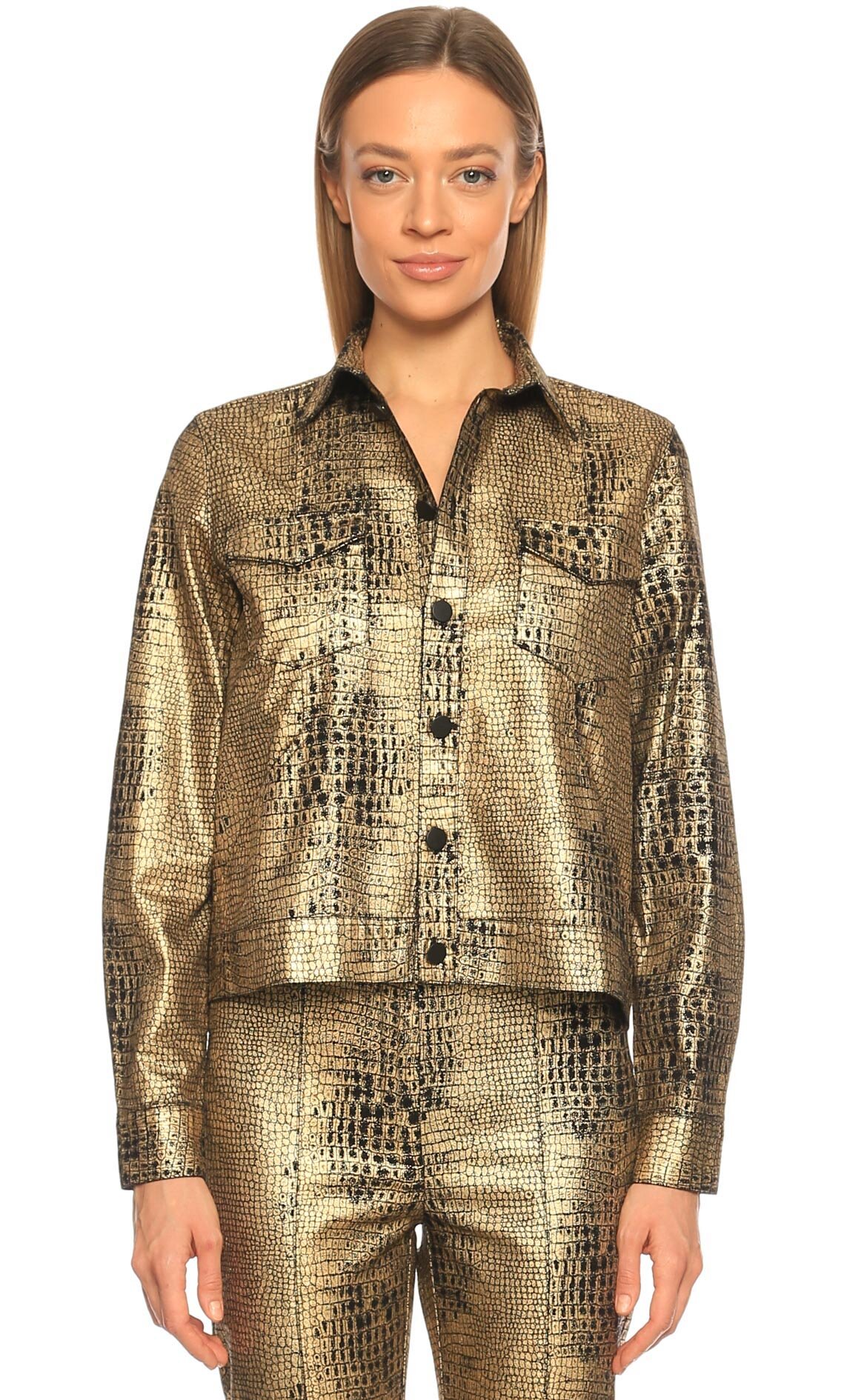 Just Lıke You-Just Like You Altın Rengi Ceket