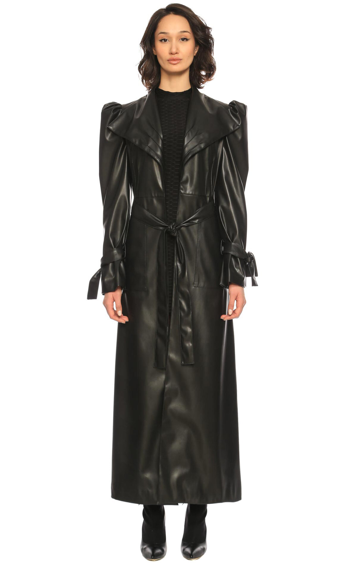 Quatervois-Quatervois Siyah Palto