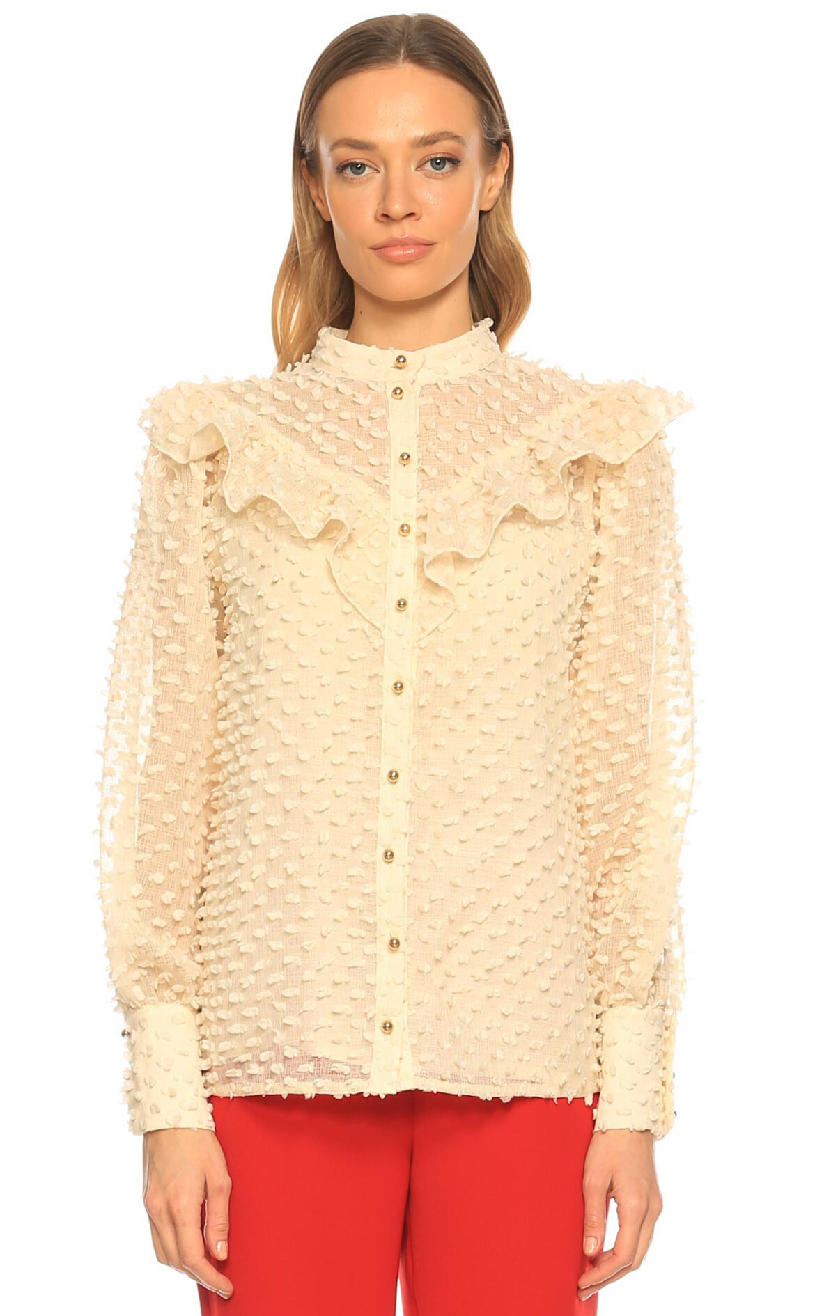 Aisa-Aicia Bej Gömlek