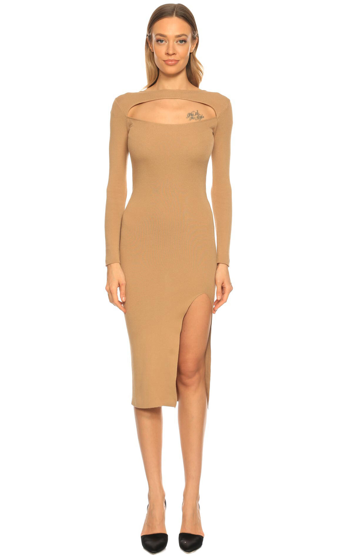 Akep-Akep Kahverengi Elbise