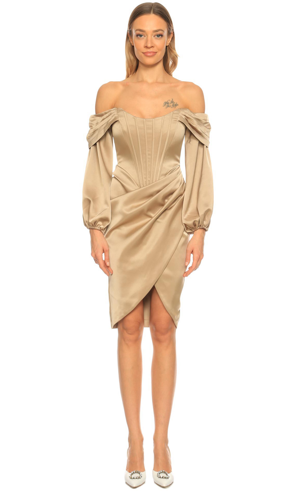 Lavish Alice-Lavish Alice Altın Rengi Elbise