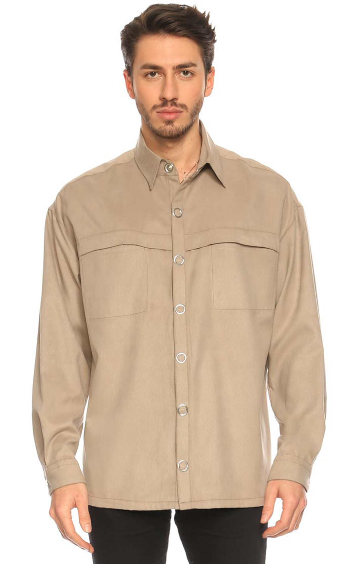 Emre Erdemoğlu-Emre Erdemoğlu Bej Ceket