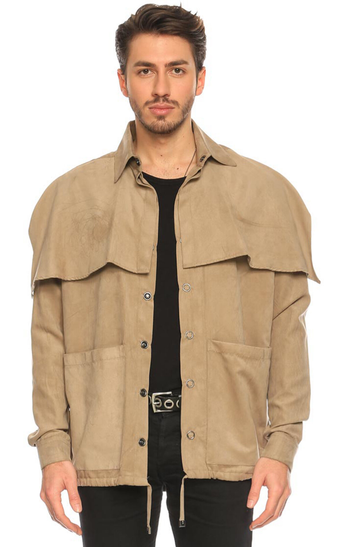 Emre Erdemoğlu-Emre Erdemoğlu Bej Ceket