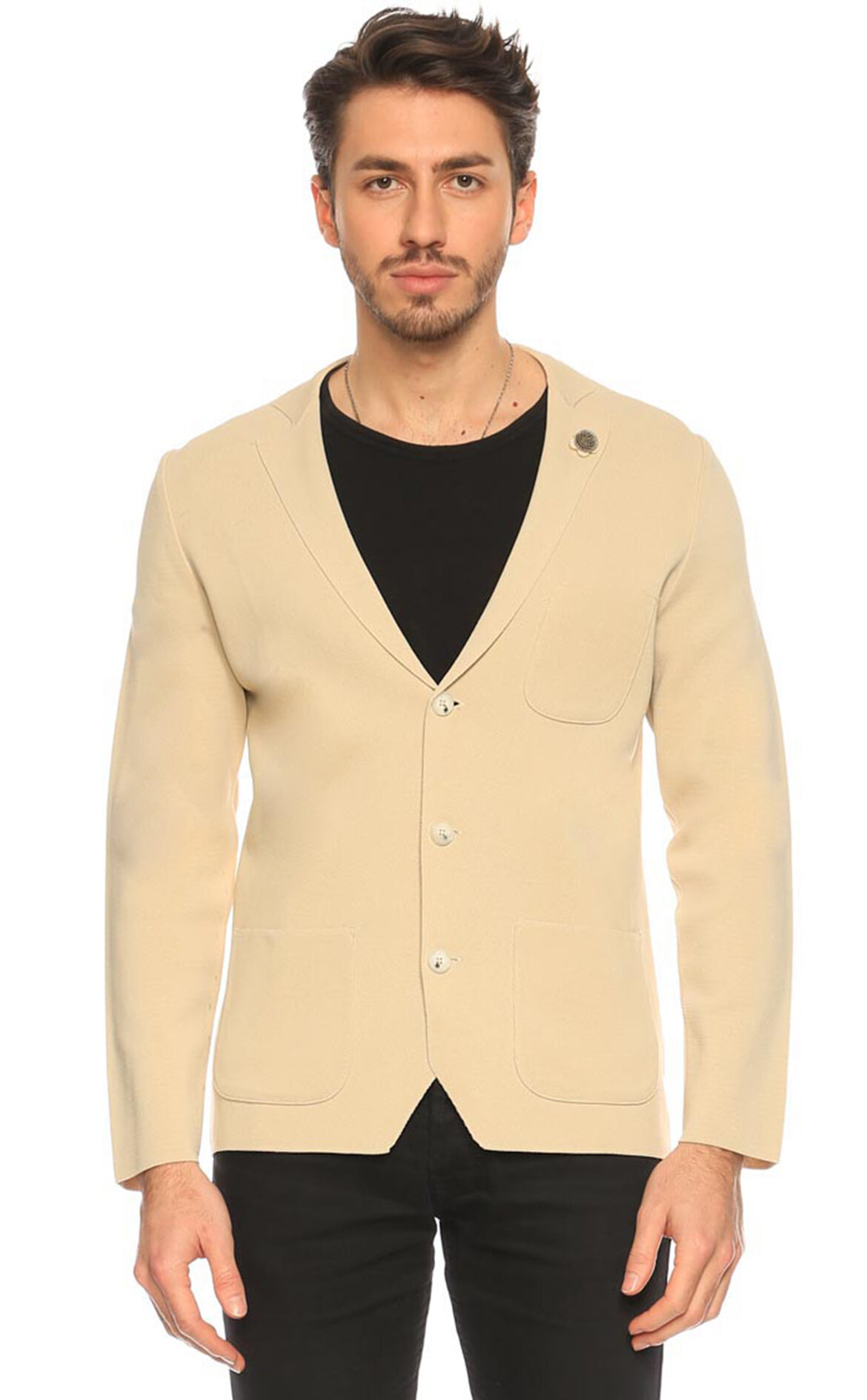 Emre Erdemoğlu-Emre Erdemoğlu Bej Ceket