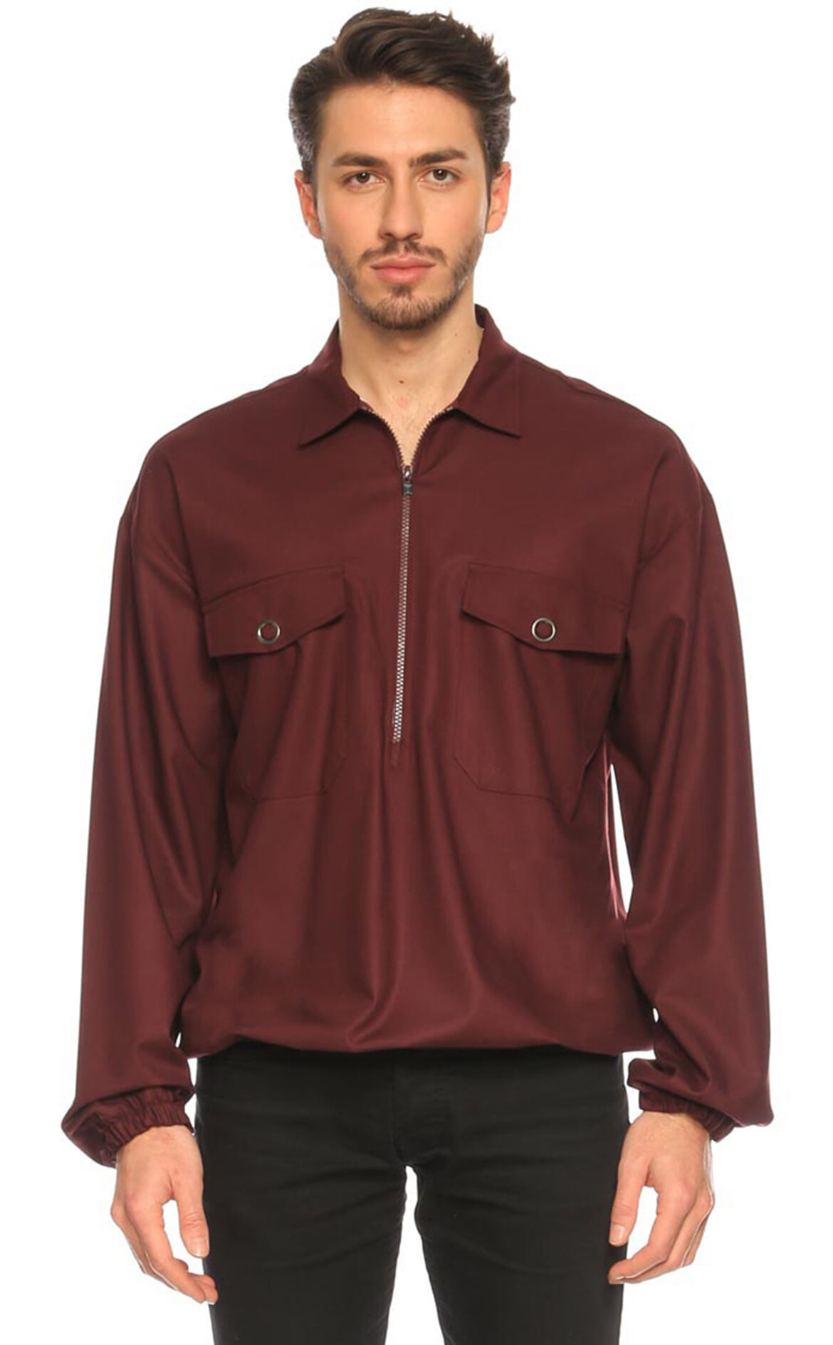 Emre Erdemoğlu-Emre Erdemoğlu Bordo Gömlek