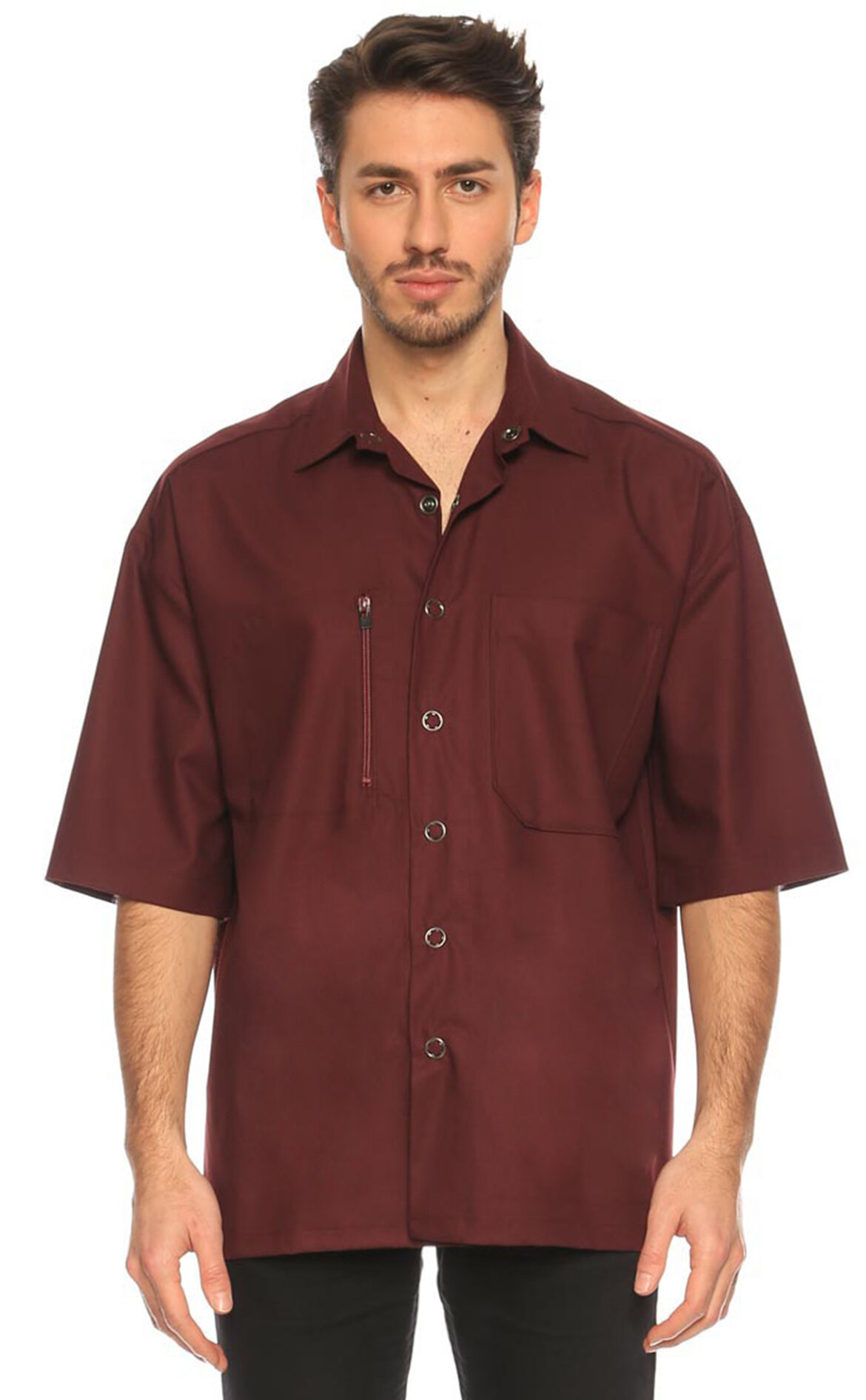 Emre Erdemoğlu-Emre Erdemoğlu Bordo Gömlek