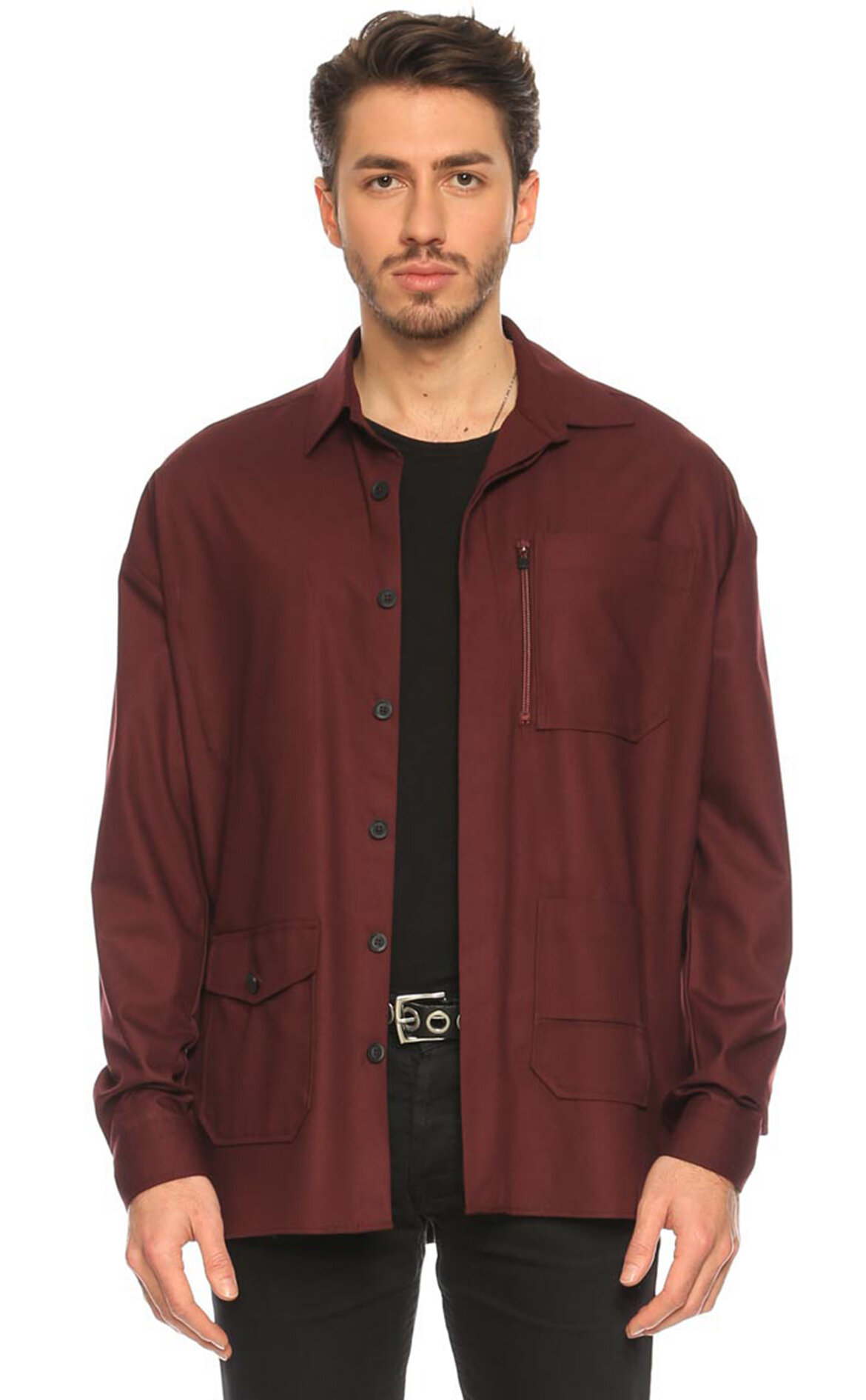 Emre Erdemoğlu-Emre Erdemoğlu Bordo Ceket