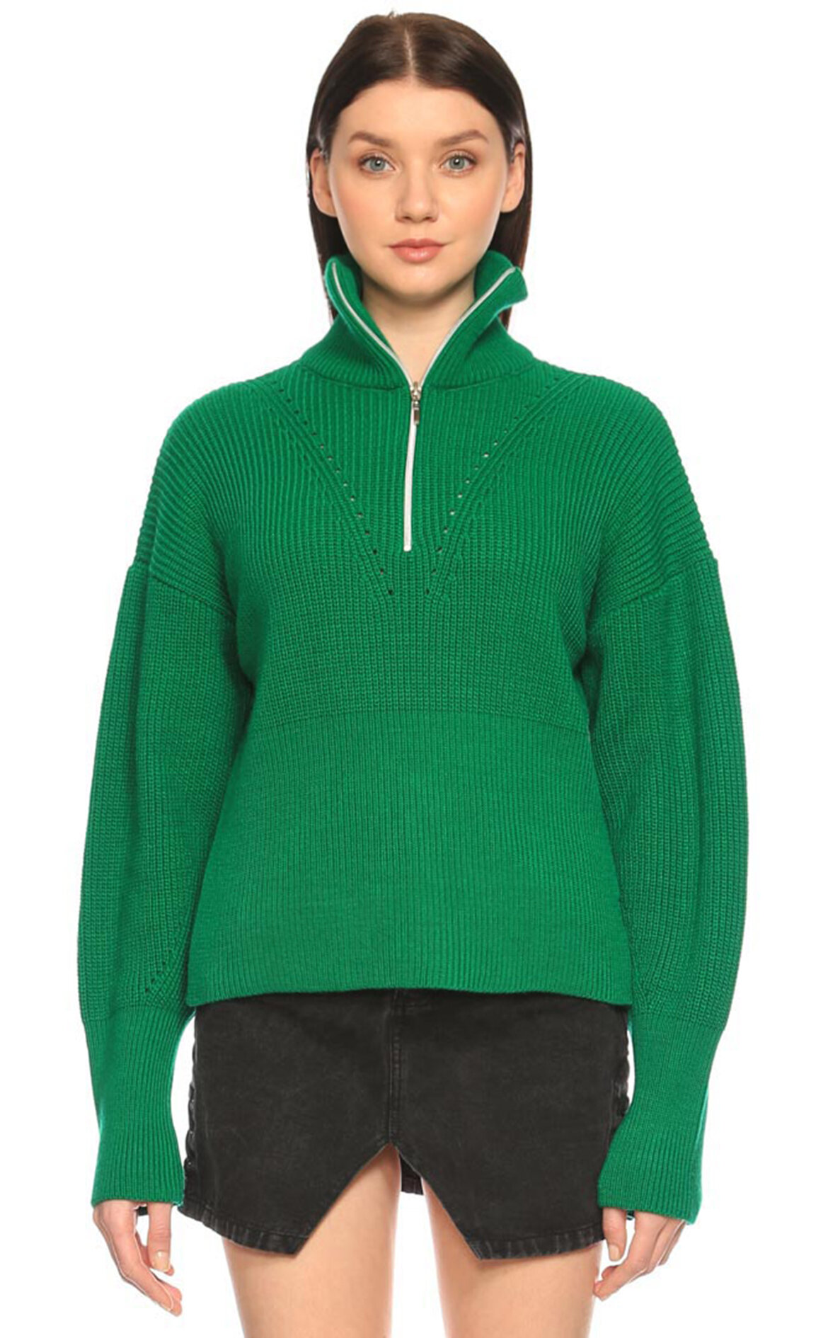 New İn-New İn Yeşil Kazak