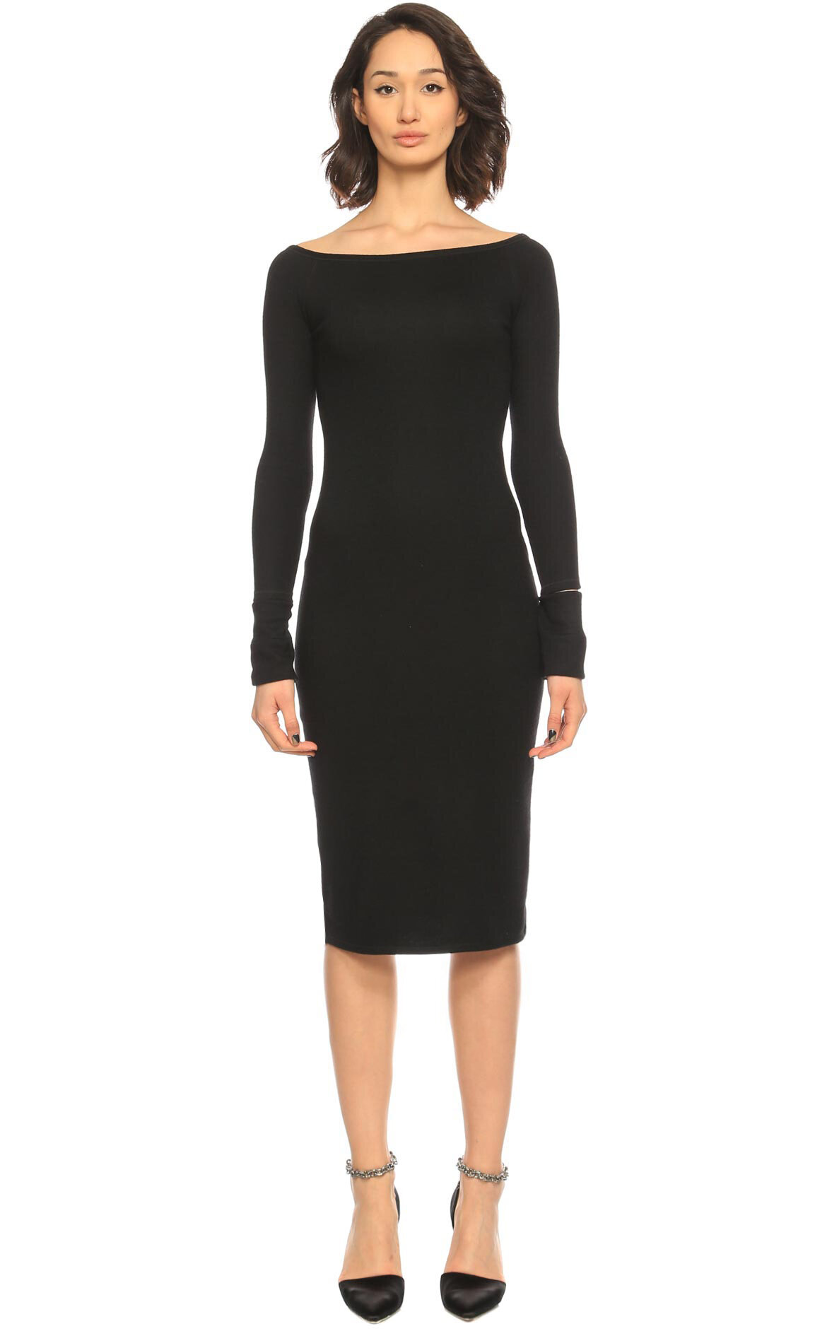 Helmut Lang-Helmut Lang Siyah Elbise