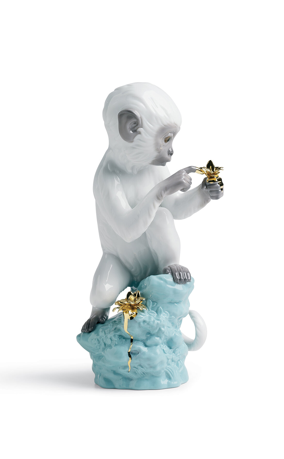 Lladro-Lladro Meraklı Maymun Heykel