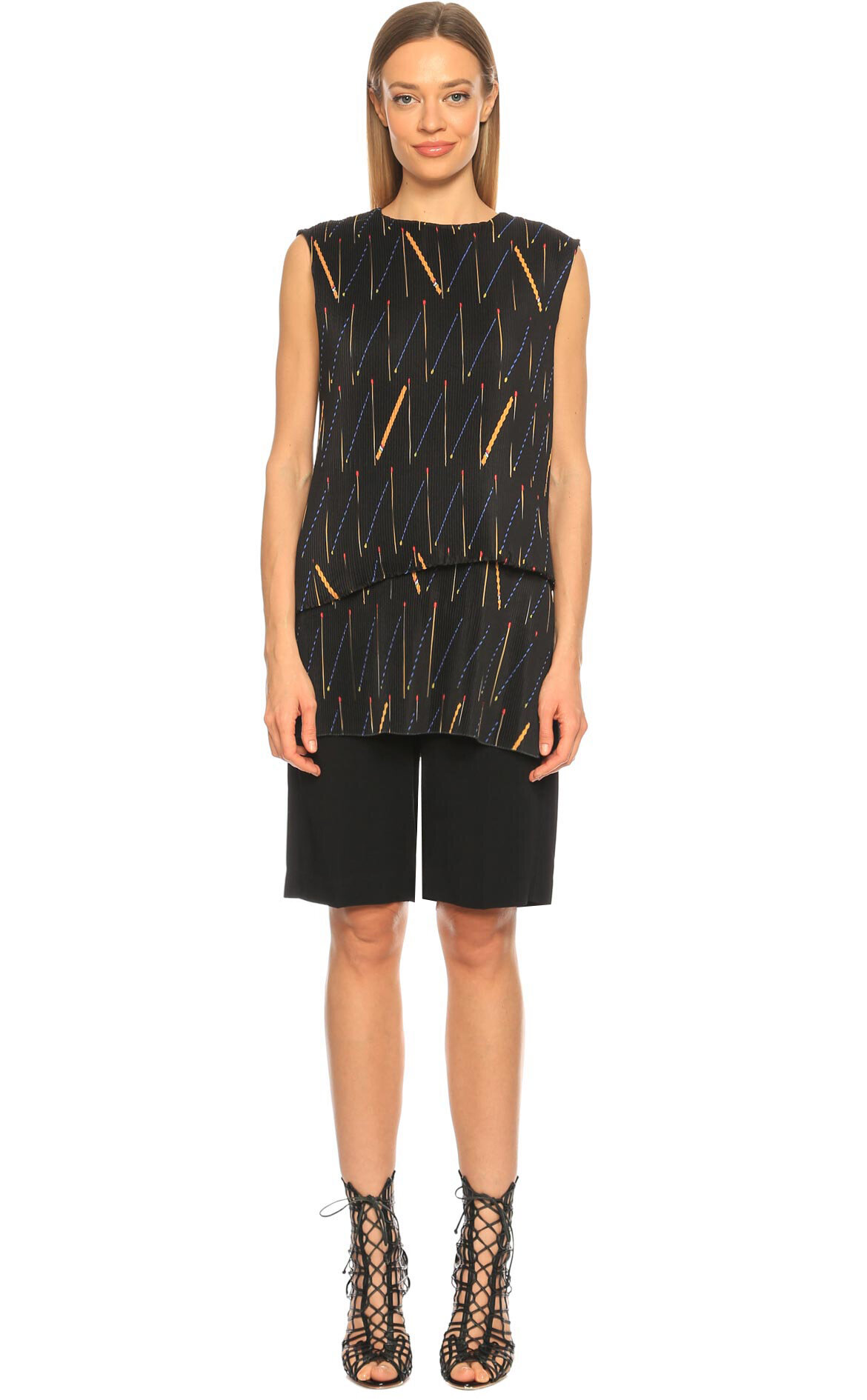 Victoria Beckham-Victoria Beckham Desenli Bluz