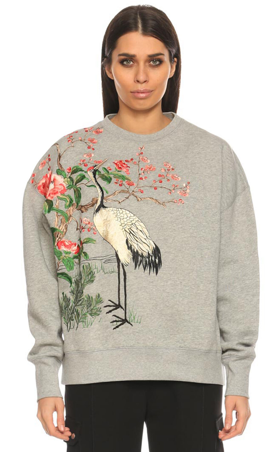 Alexander McQueen-Alexander McQueen Gri Sweatshirt
