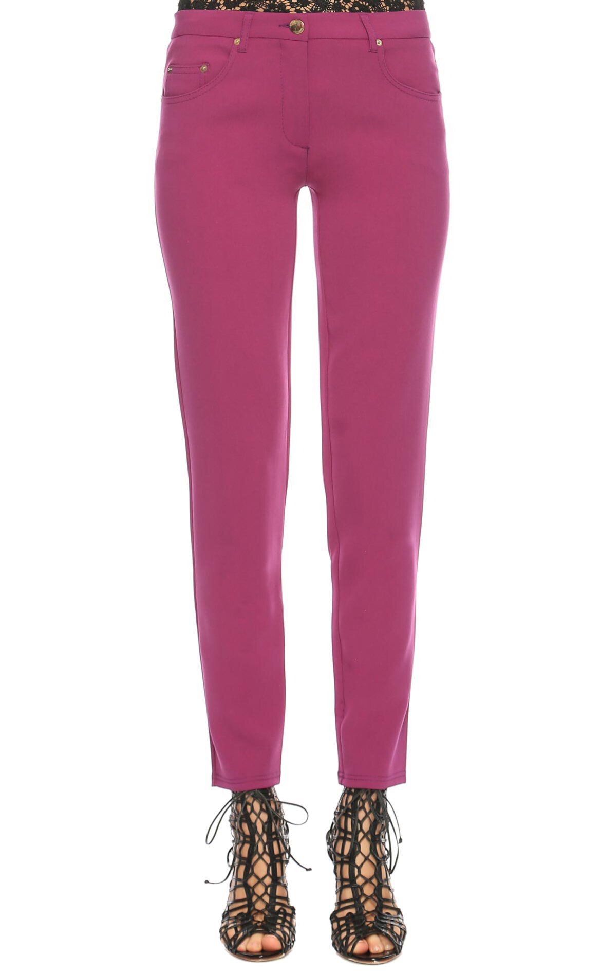 Boutique Moschino-Boutique Moschino Mor Pantolon