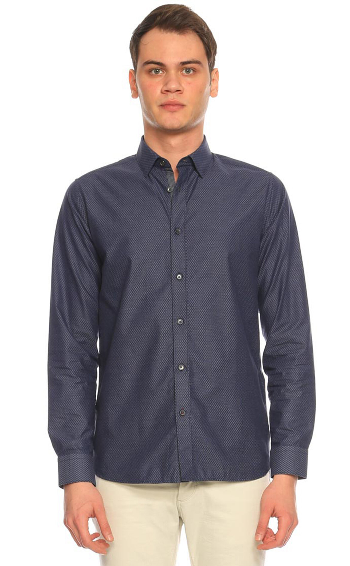 Ted Baker-Ted Baker Lacivert Gömlek