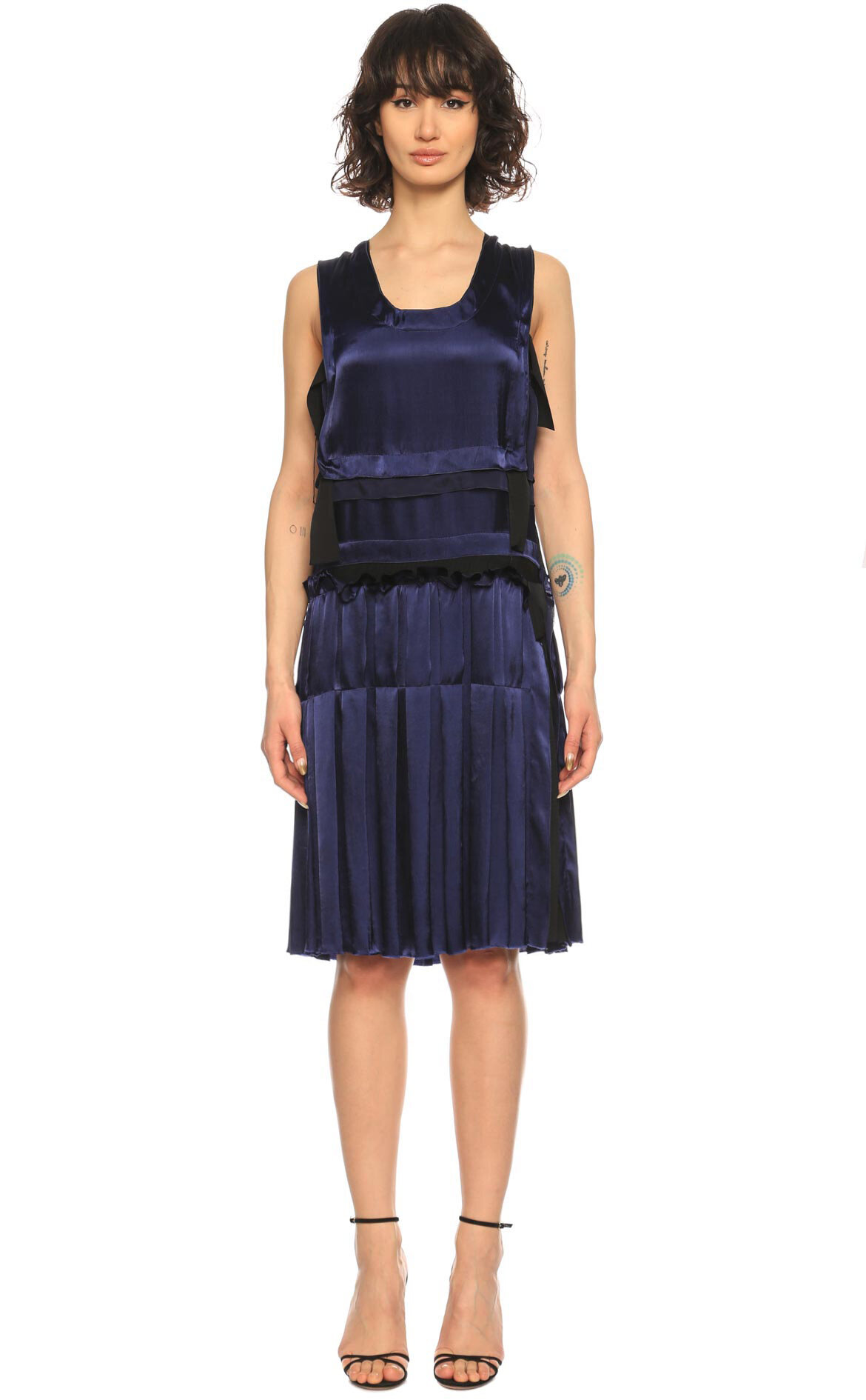 Lanvin-Lanvin Lacivert Elbise