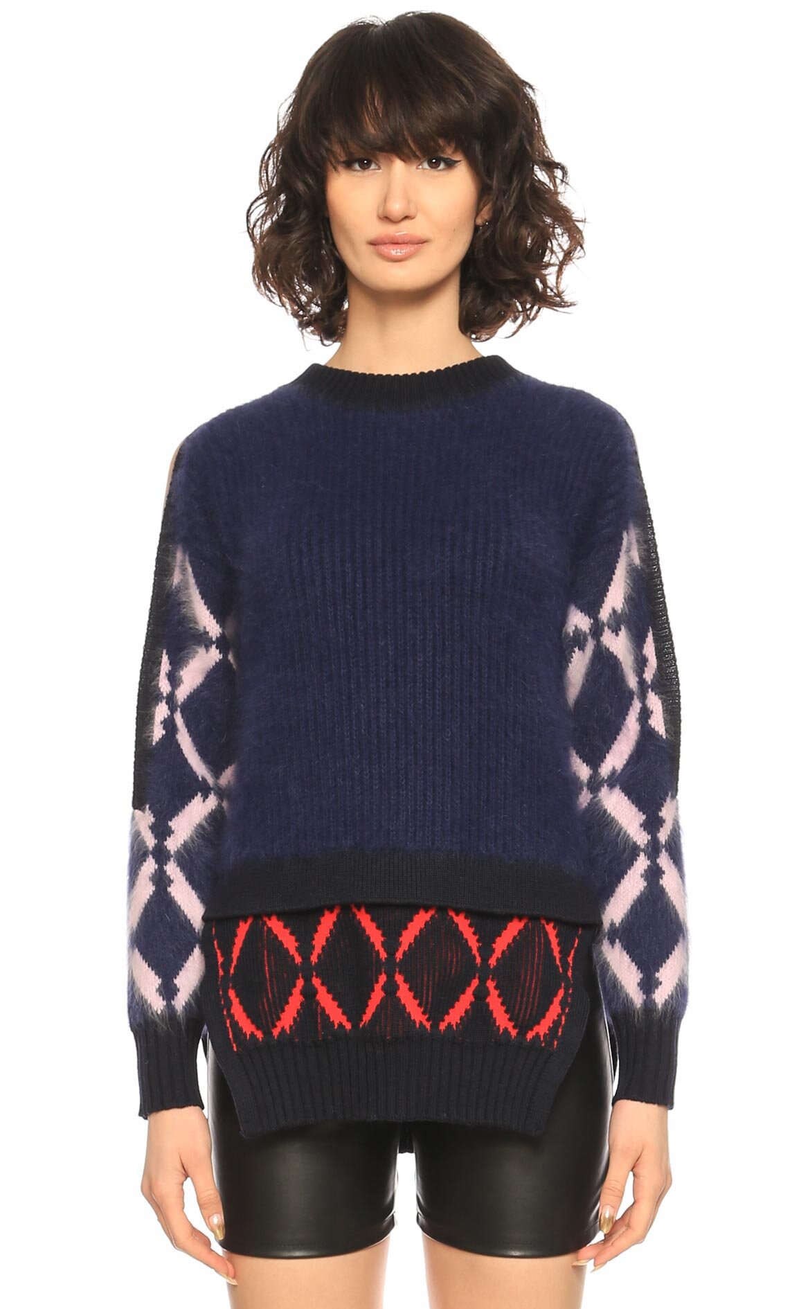 Versace-Versace Lacivert Kazak